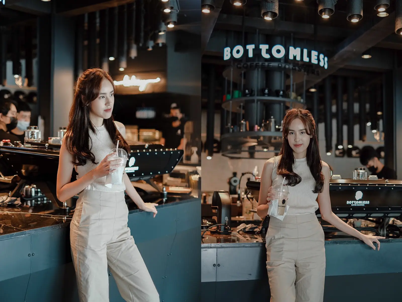 Bottomless คาเฟ่โทนดำสุดชิค คอกาแฟห้ามพลาด | แกลเลอรีที่โพสต์โดย Mildmalaii | Lemon8