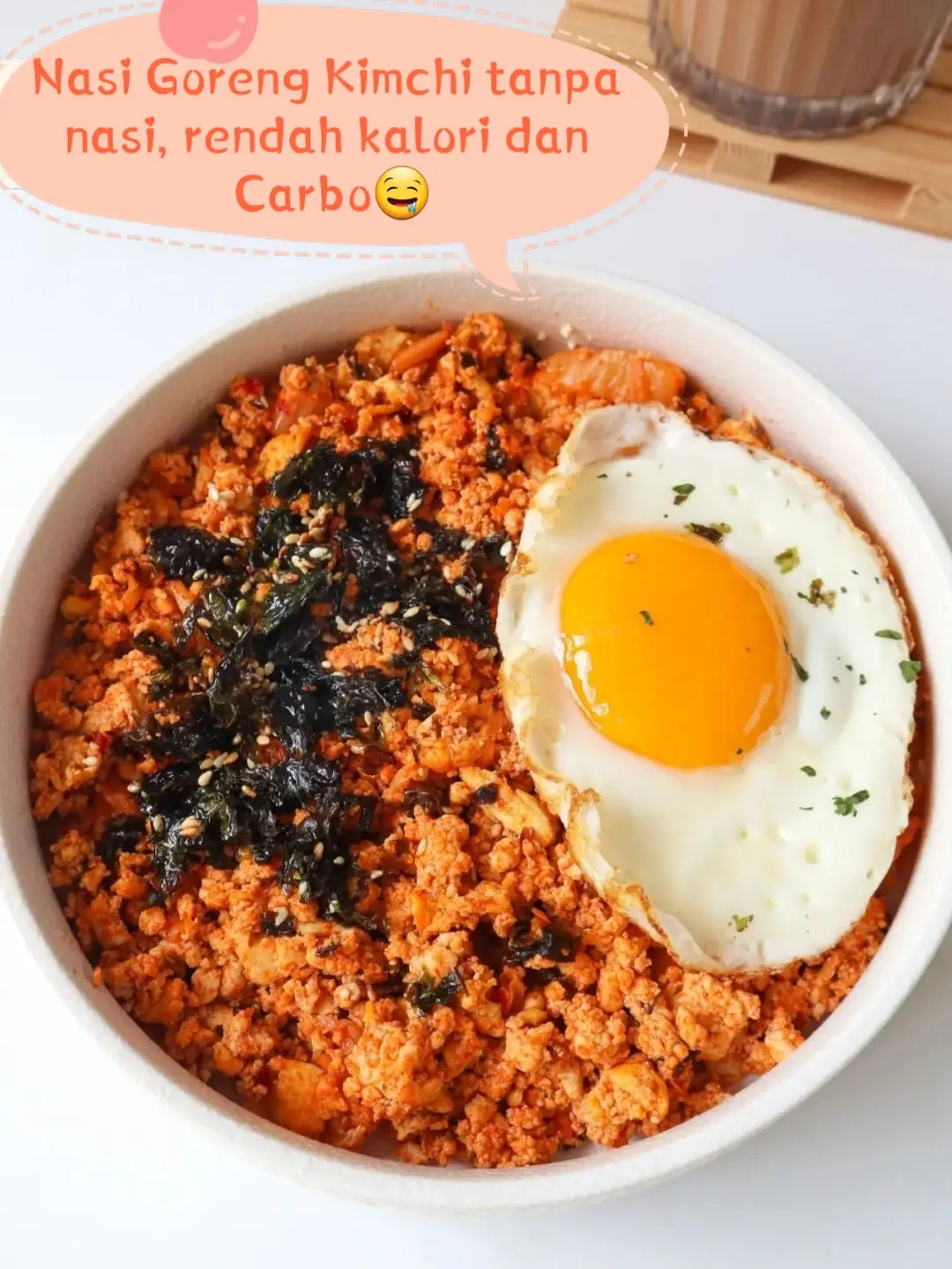 Nasi Goreng Kimchi, Kalori Rendah & tanpa nasi🤤🤔 | Gallery posted by resep.sehat | Lemon8