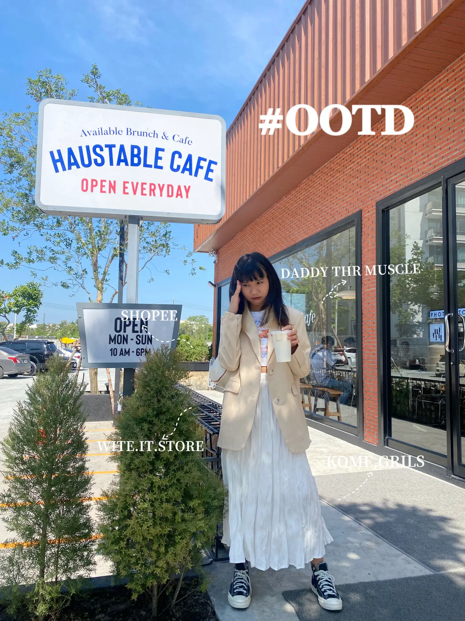 #OOTD เอิร์ธโทน มินิมอล เก๋ๆ ) 🥛🦷 | แกลเลอรีที่โพสต์โดย yellowsin | Lemon8