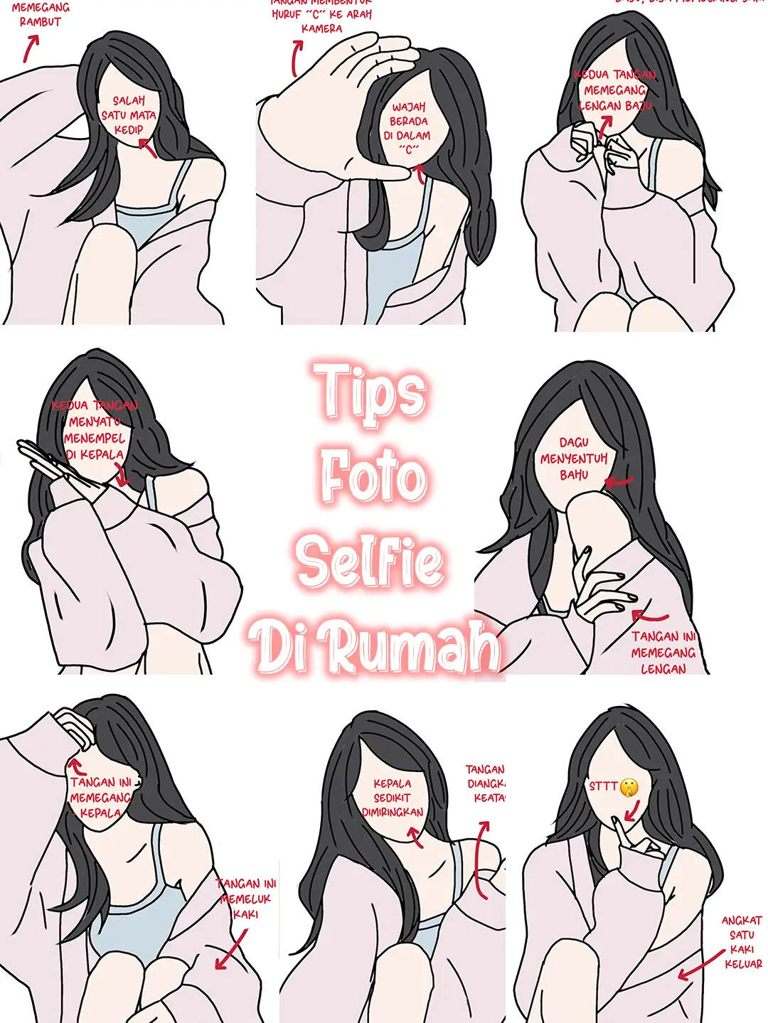 Tips foto Selfie di rumah 📷🏡 | Galeri diposting oleh Lets.pose | Lemon8