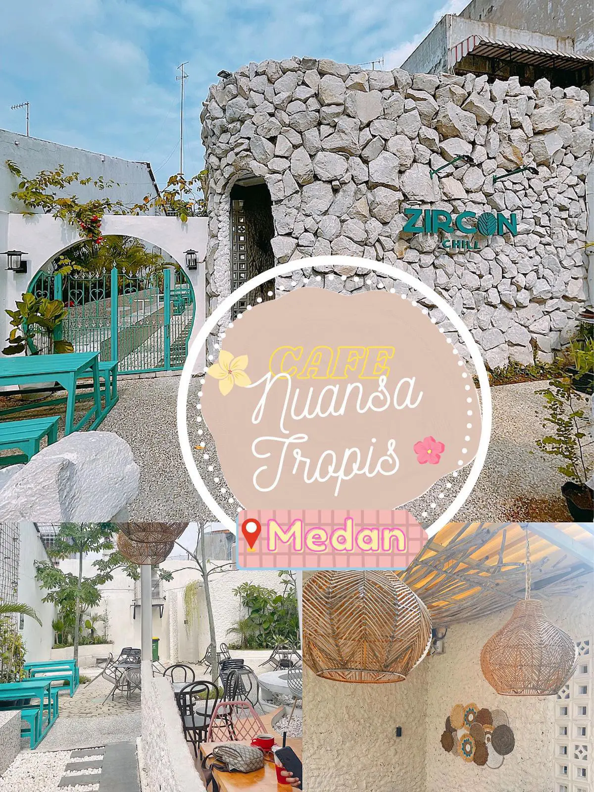 Cafe nuansa tropis di Medan🏝 | Galeri diposting oleh Gladtochill | Lemon8