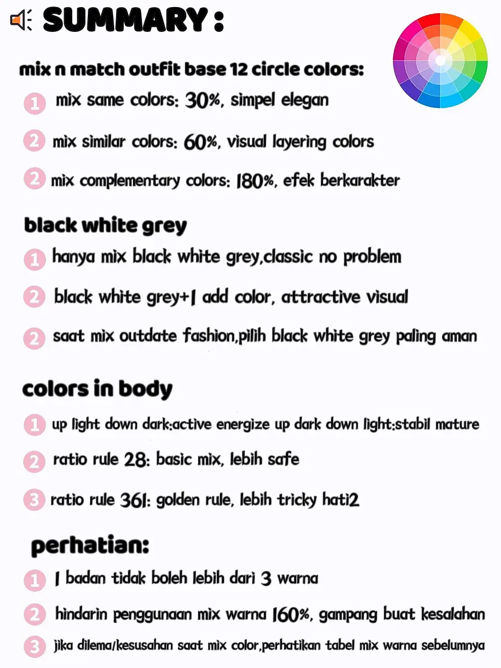 basic mix & match colors knowledge! Must know!! | Galeri diposting oleh ...