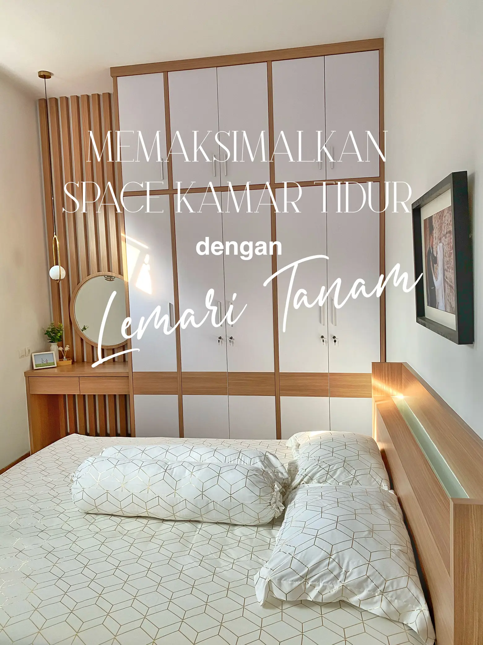Memaksimalkan Space Kamar Tidur dgn Lemari Tanam | Galeri diposting oleh rumah.mnt | Lemon8