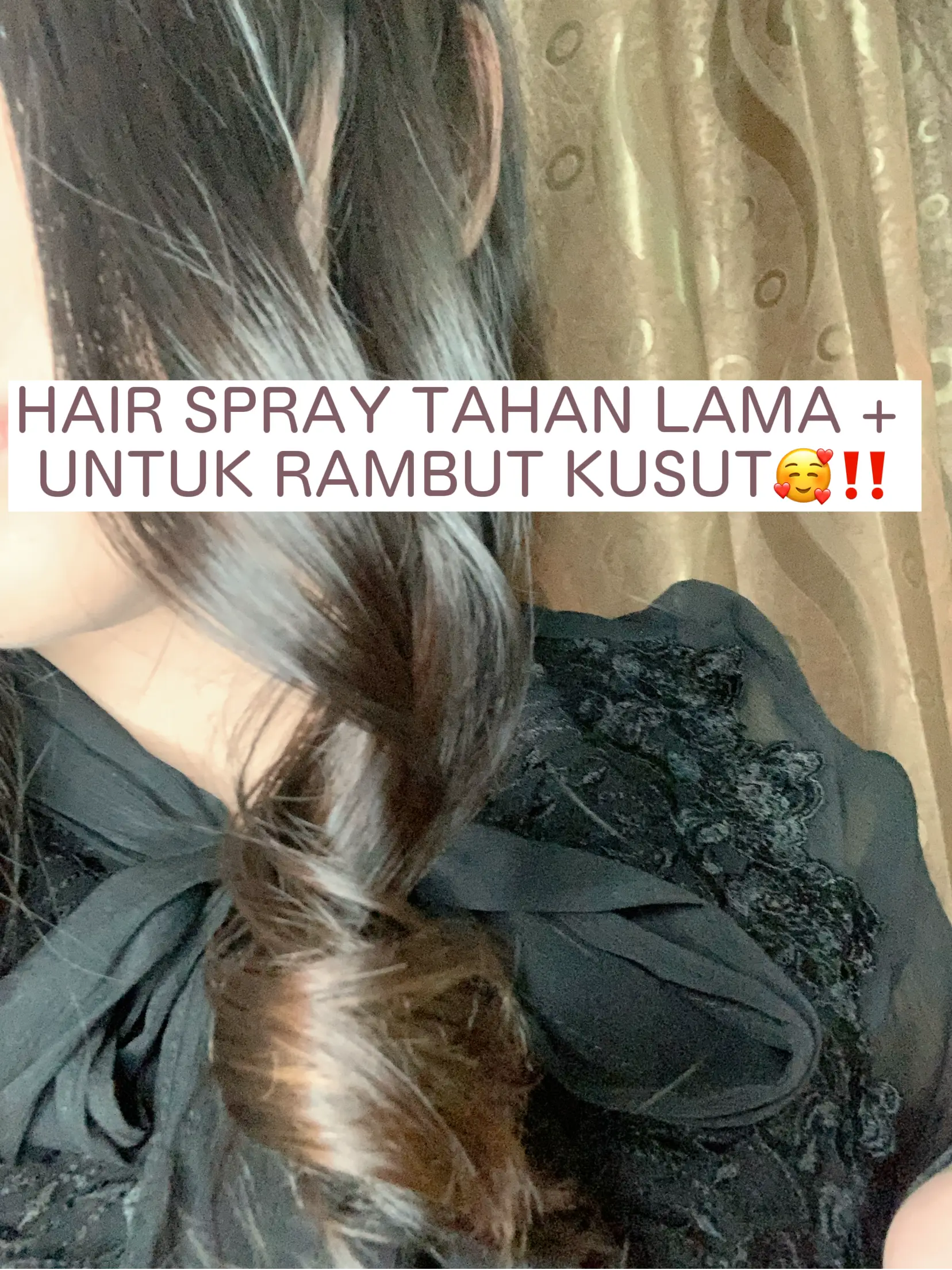 HAIR SPRAY TAHAN LAMA + UNTUK RAMBUT KUSUT🥰‼️ | แกลเลอรีที่โพสต์โดย Geeeyaa | Lemon8
