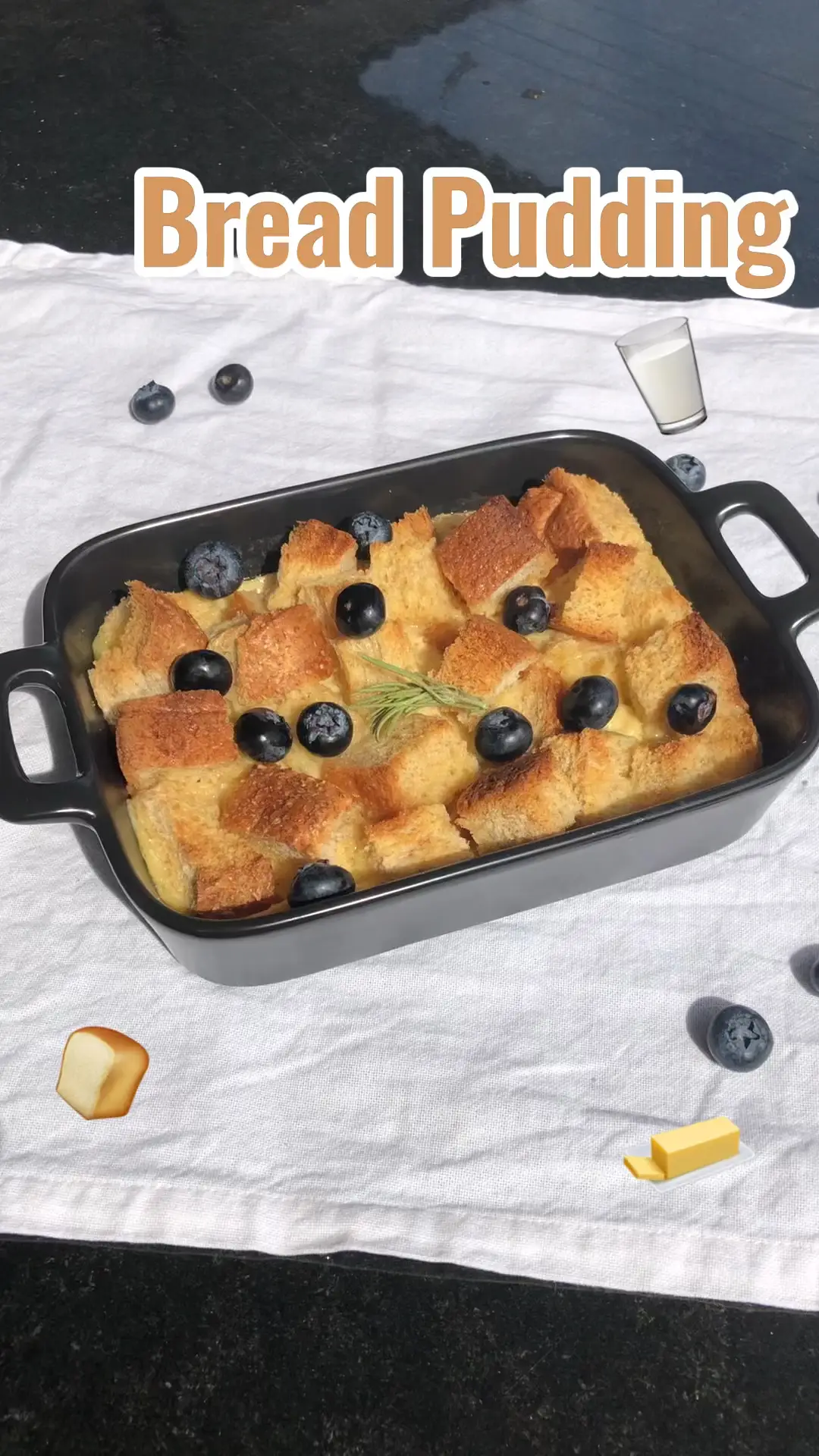 Bread Pudding | วิดีโอที่เผยแพร่โดย Pearis | Lemon8