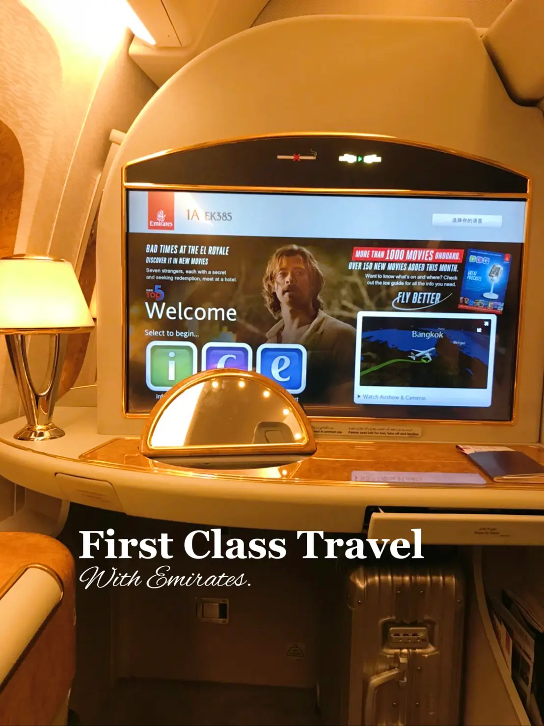 รีวิว First Class Emirates | แกลเลอรีที่โพสต์โดย tinggting | Lemon8