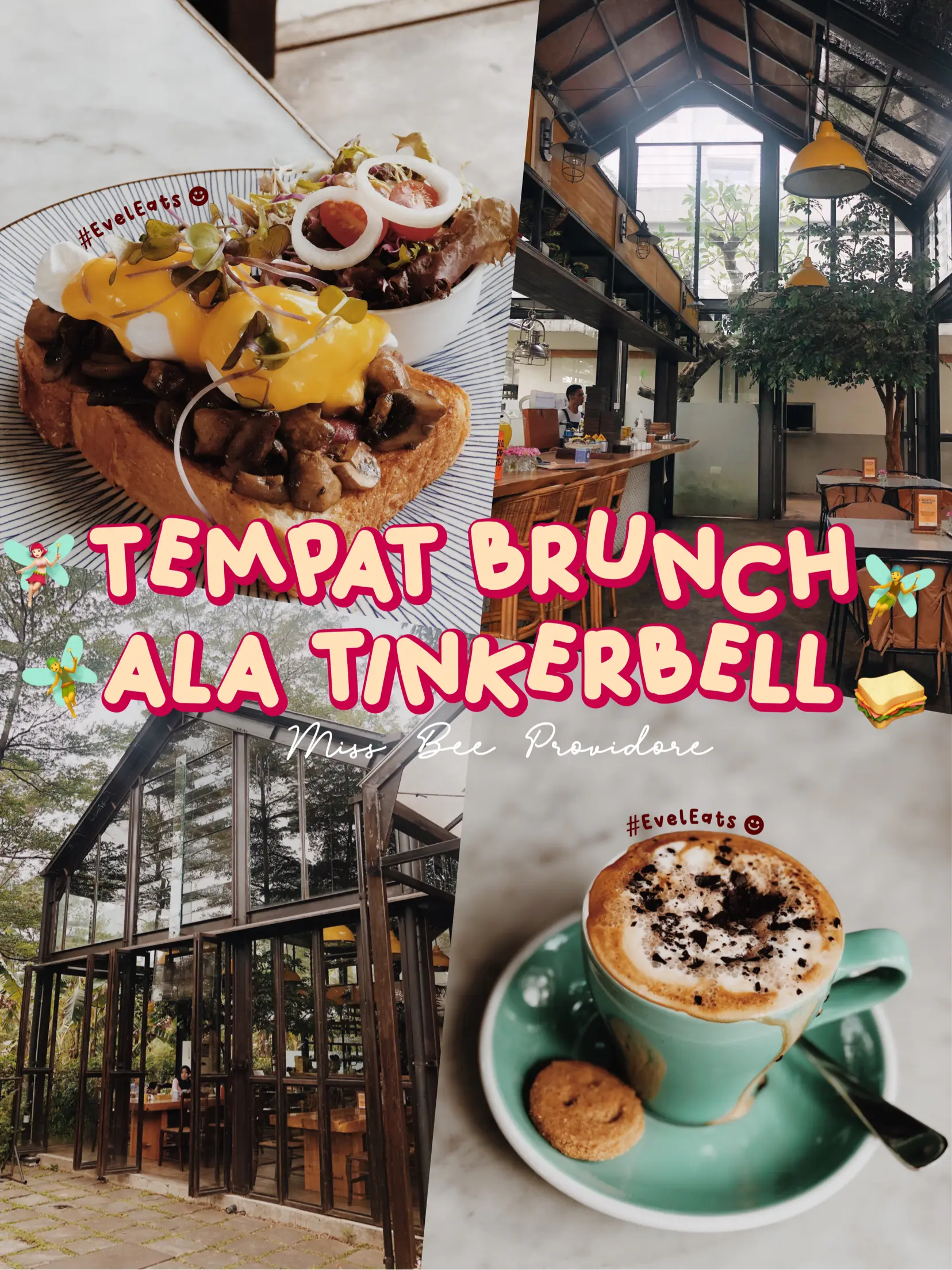 Tempat Brunch Ala Tinkerbell 🧚💎 | Galeri diposting oleh Evel | Lemon8
