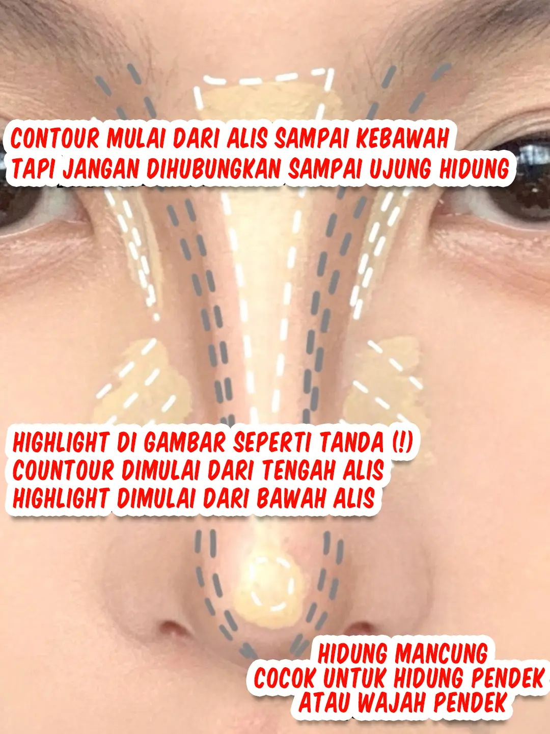4 Tutorial Contour Hidung!👃 | Galeri diposting oleh heyymon | Lemon8