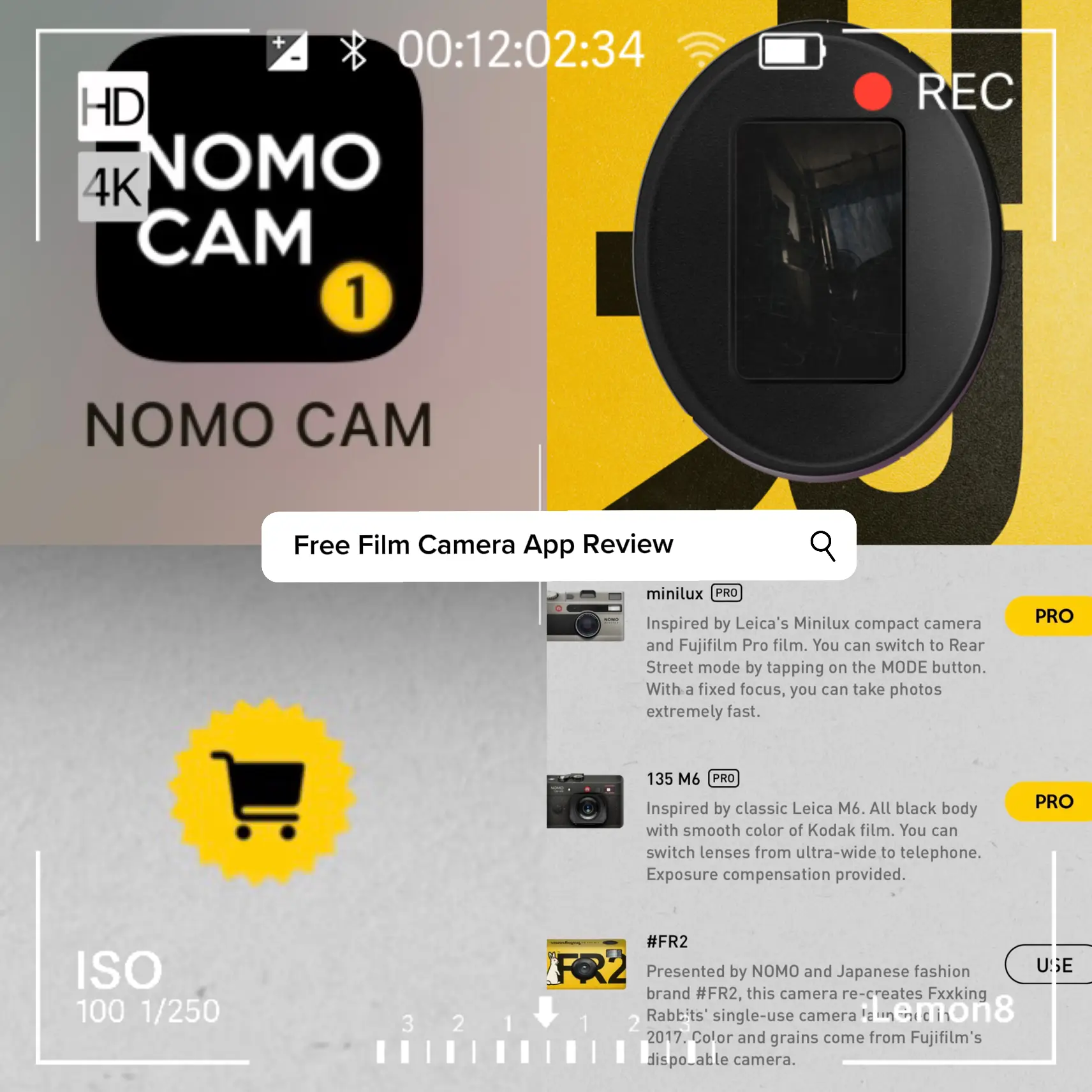 รีวิวแอพกล้องฟิล์ม ฟรี🤩🤩 | แกลเลอรีที่โพสต์โดย Zin Zemoneka | Lemon8