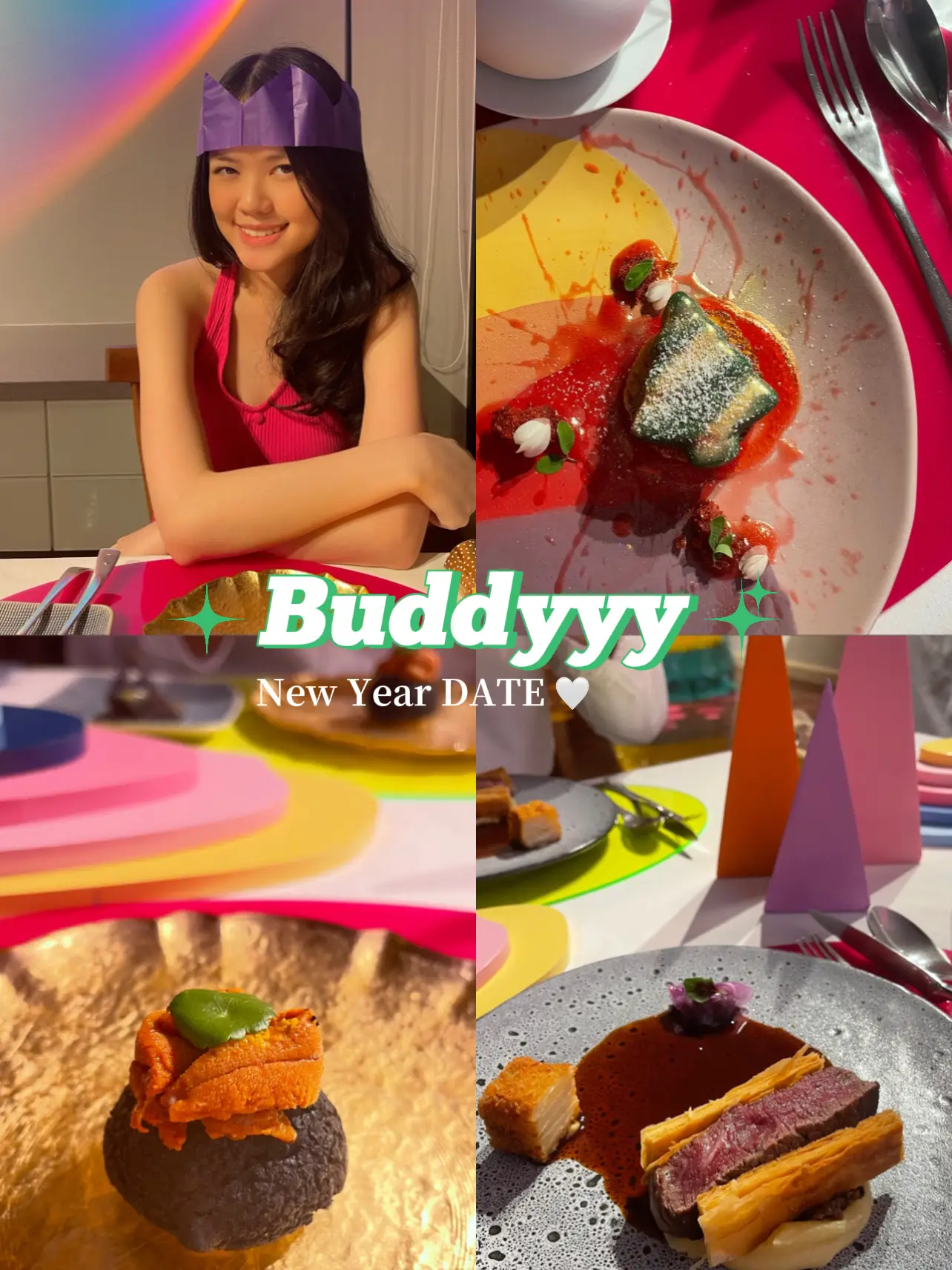 ดินเนอร์ปีใหม่แบบสดใสที่ Budyyy ! 💗💛🧡 | แกลเลอรีที่โพสต์โดย PRAEPLOY | Lemon8
