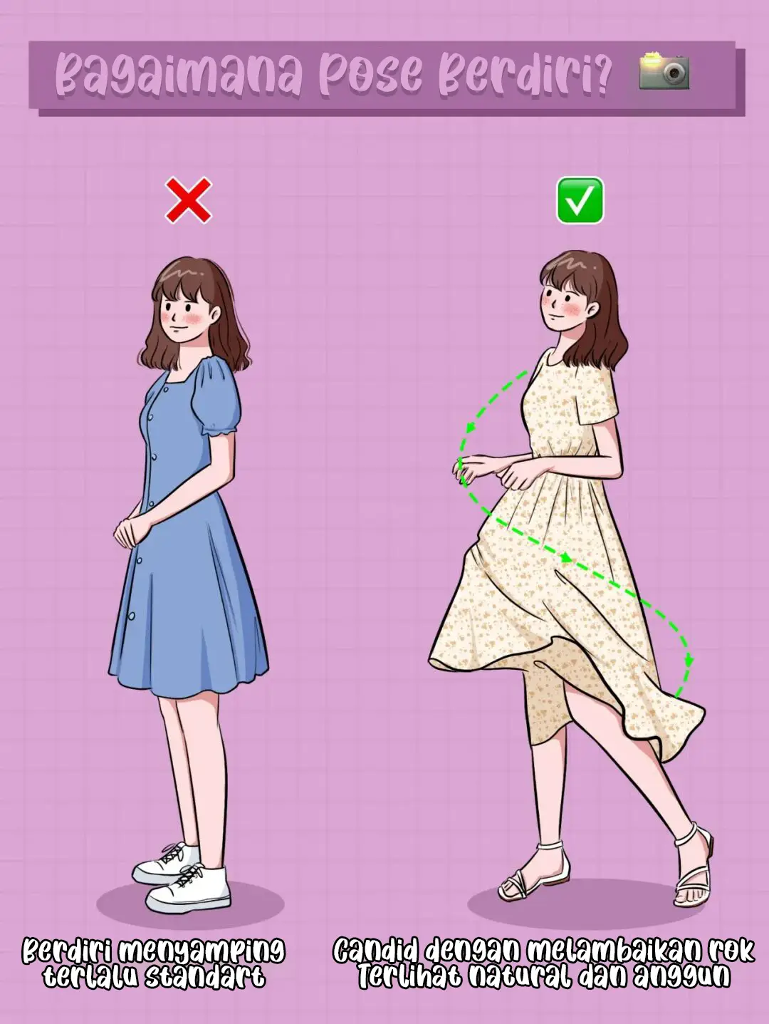 🌟16 pose foto agar terlihat tinggi dan kurus! | Galeri diposting oleh ...