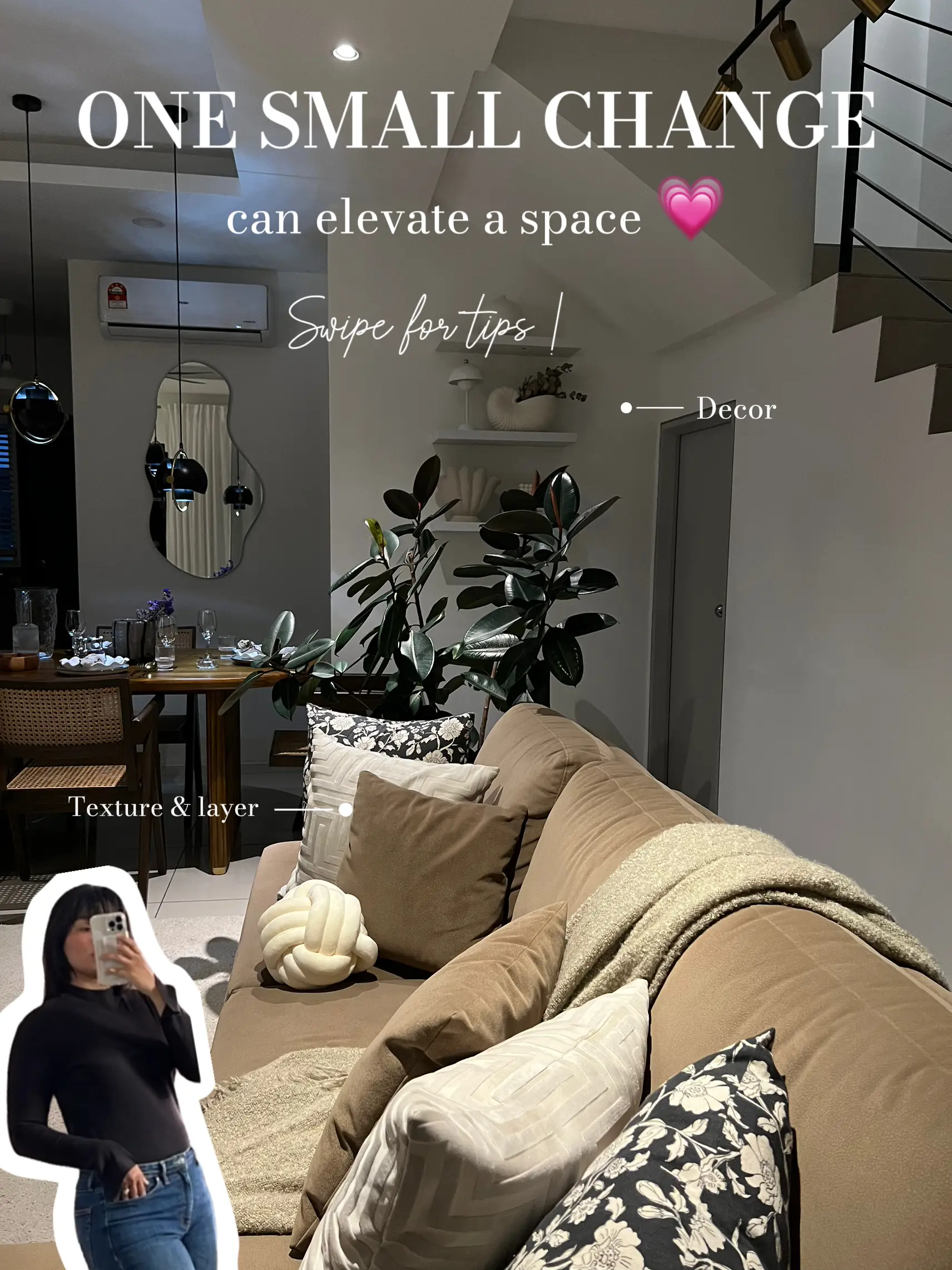 One small change can elevate a space ! Follow this | แกลเลอรีที่โพสต์ ...
