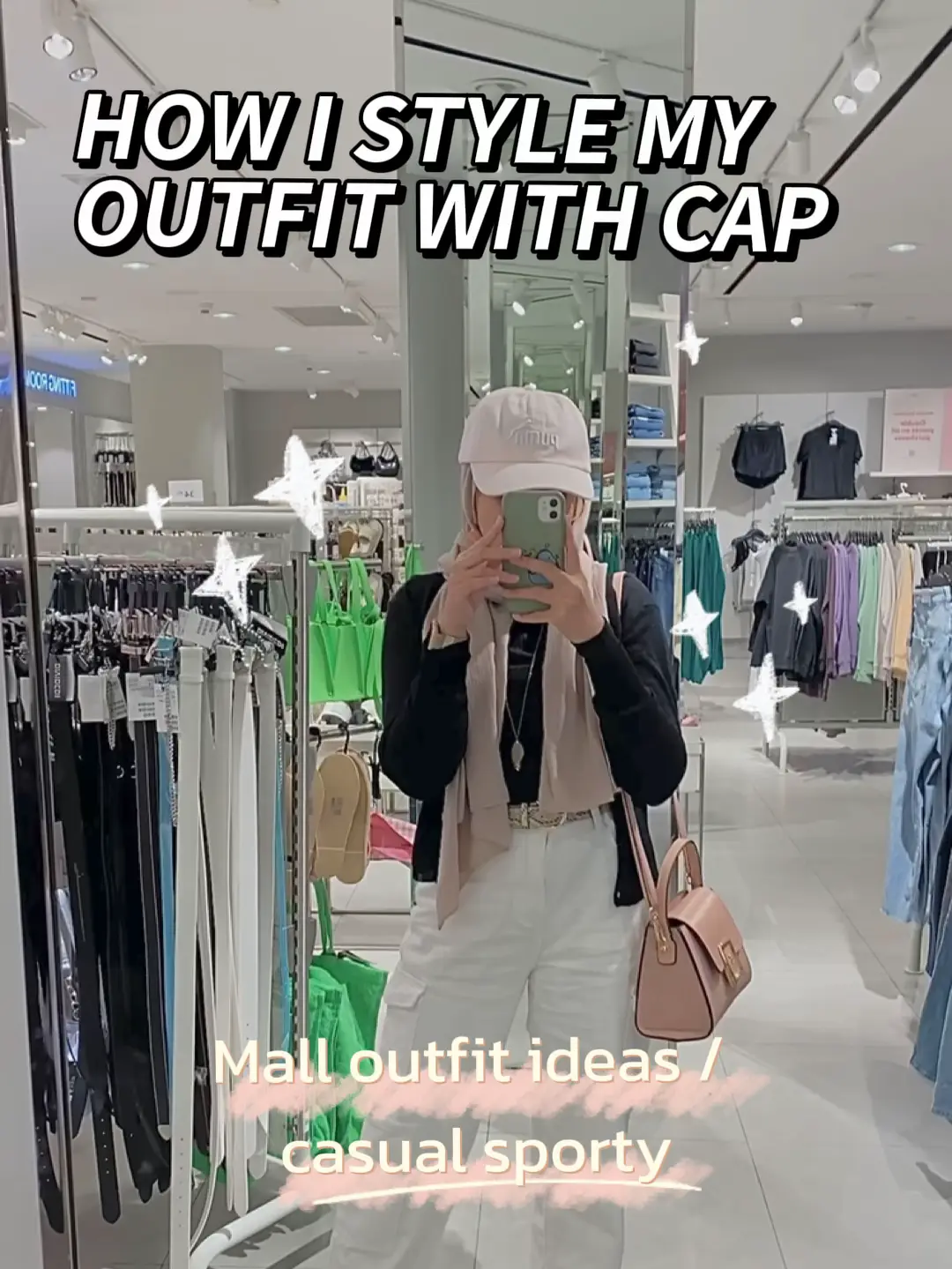 CASUAL OUTFIT WITH CAP FITS 🤍 | Video diterbitkan oleh Min | Lemon8