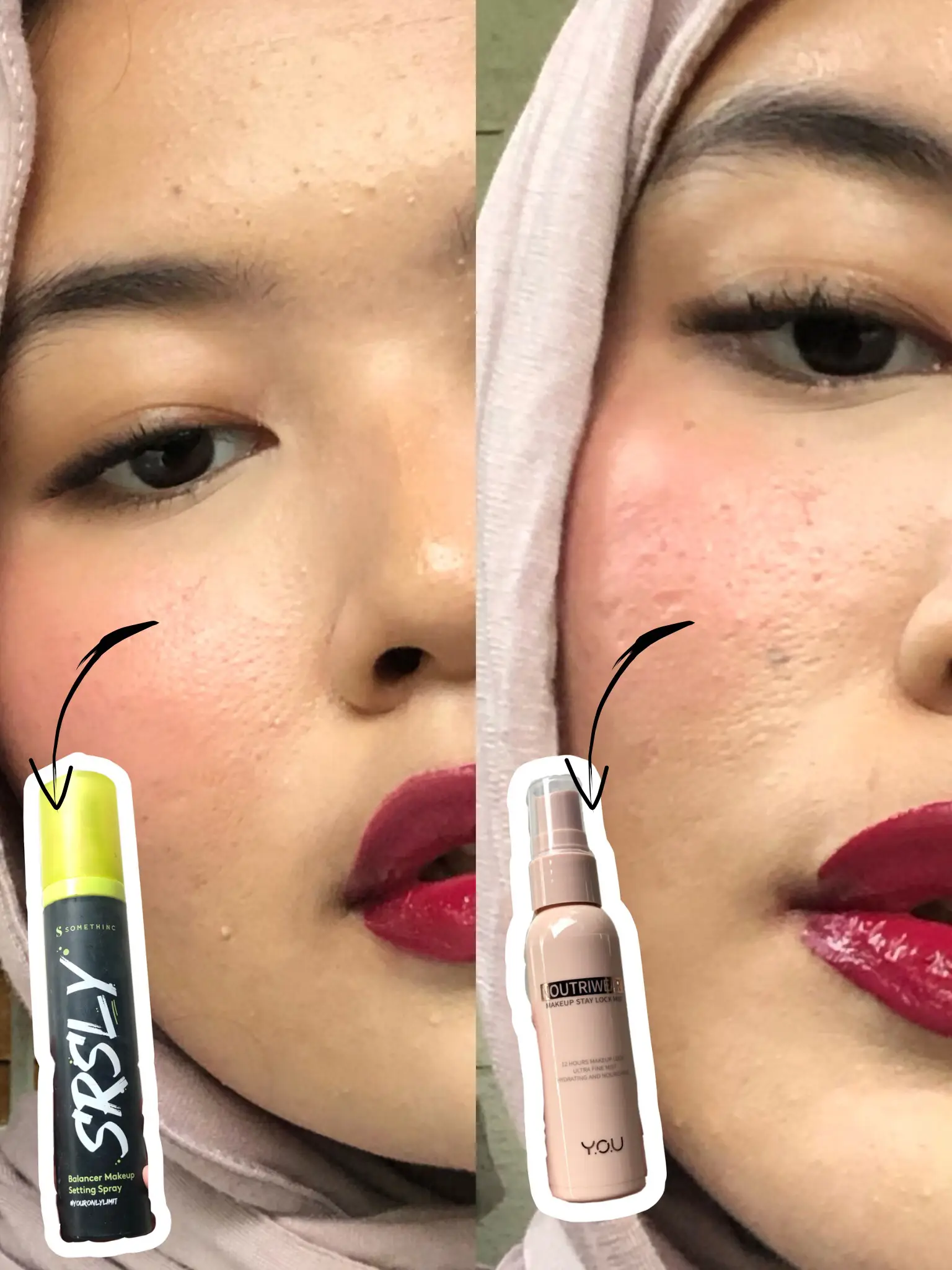 BATTLE SETTING SPRAY UNDER 100K | Galeri diposting oleh zahra🫶🏻💗 | Lemon8