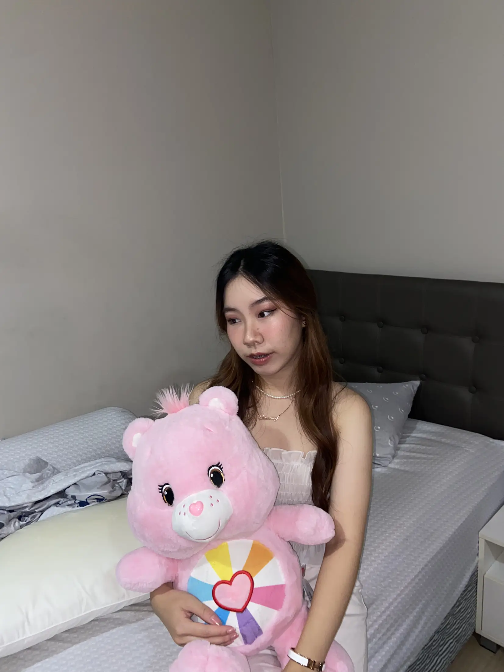 🐻🎀REVIEW ตุ๊กตาหมีแคร์แบร์ Hopeful Heart Bear นิ่ม! คิ้วท์ 💌 | แกลเลอรีที่โพสต์โดย Khimmmm | Lemon8