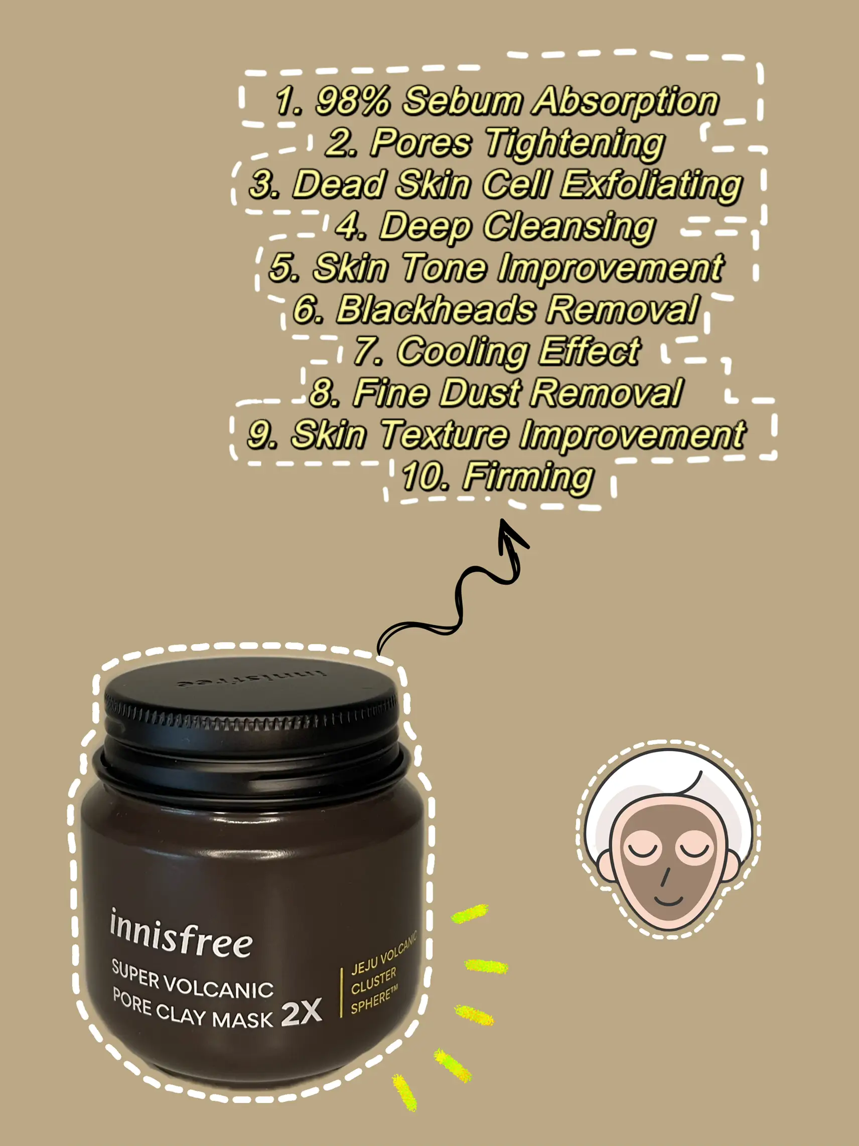 Viral clay mask review 🥰 | Galeri disiarkan oleh sabrina | Lemon8