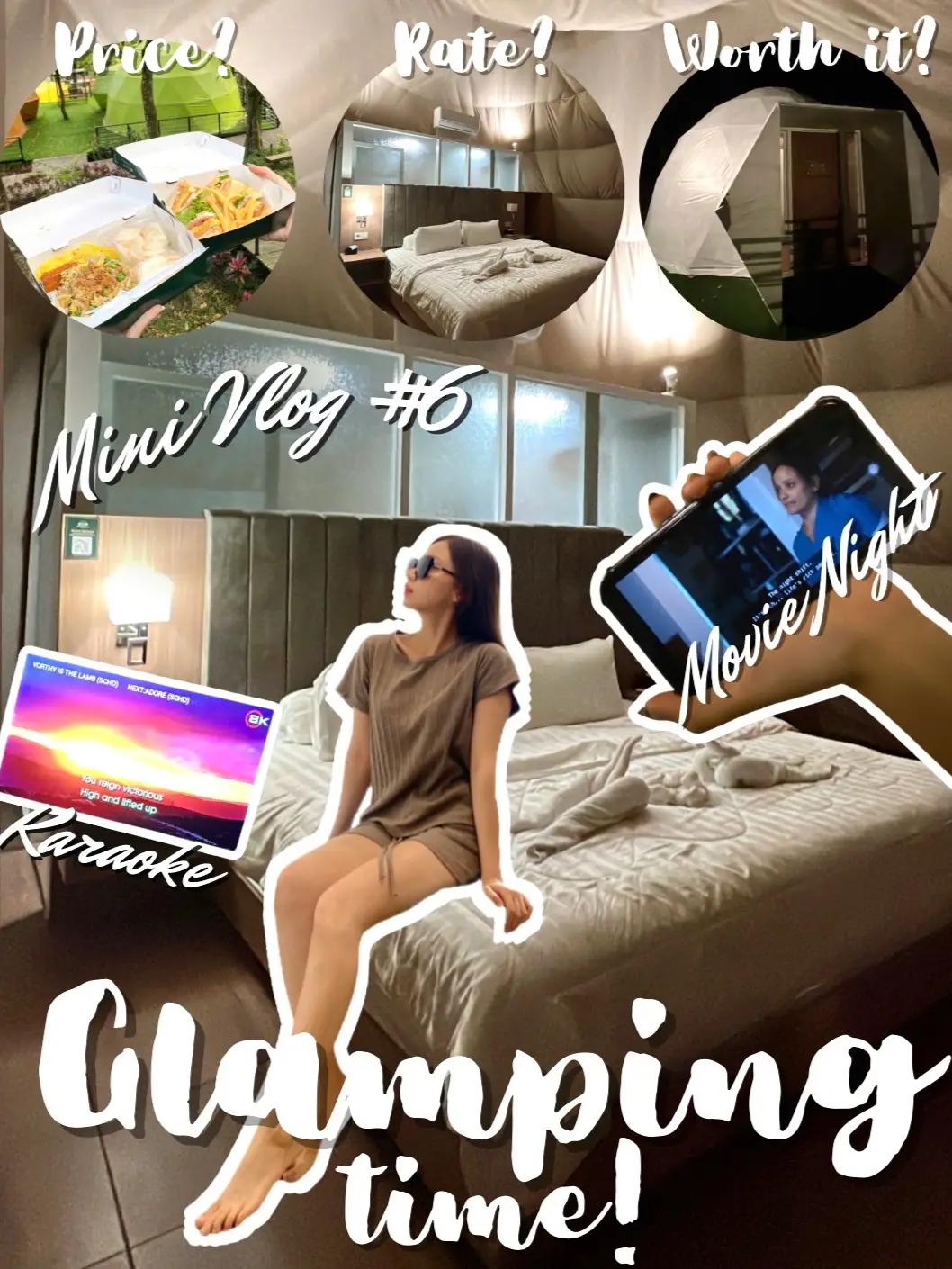 MINI VLOG #6: FIRST TIME GLAMPING!?🏕 | วิดีโอที่เผยแพร่โดย Charmine🤍 | Lemon8