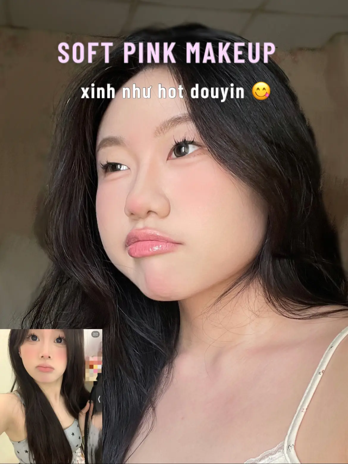 SOFT PINK MAKEUP khiến bạn xinh như HOT DOUYIN 😋 🌷 | Video do Bích Uyên đăng | Lemon8