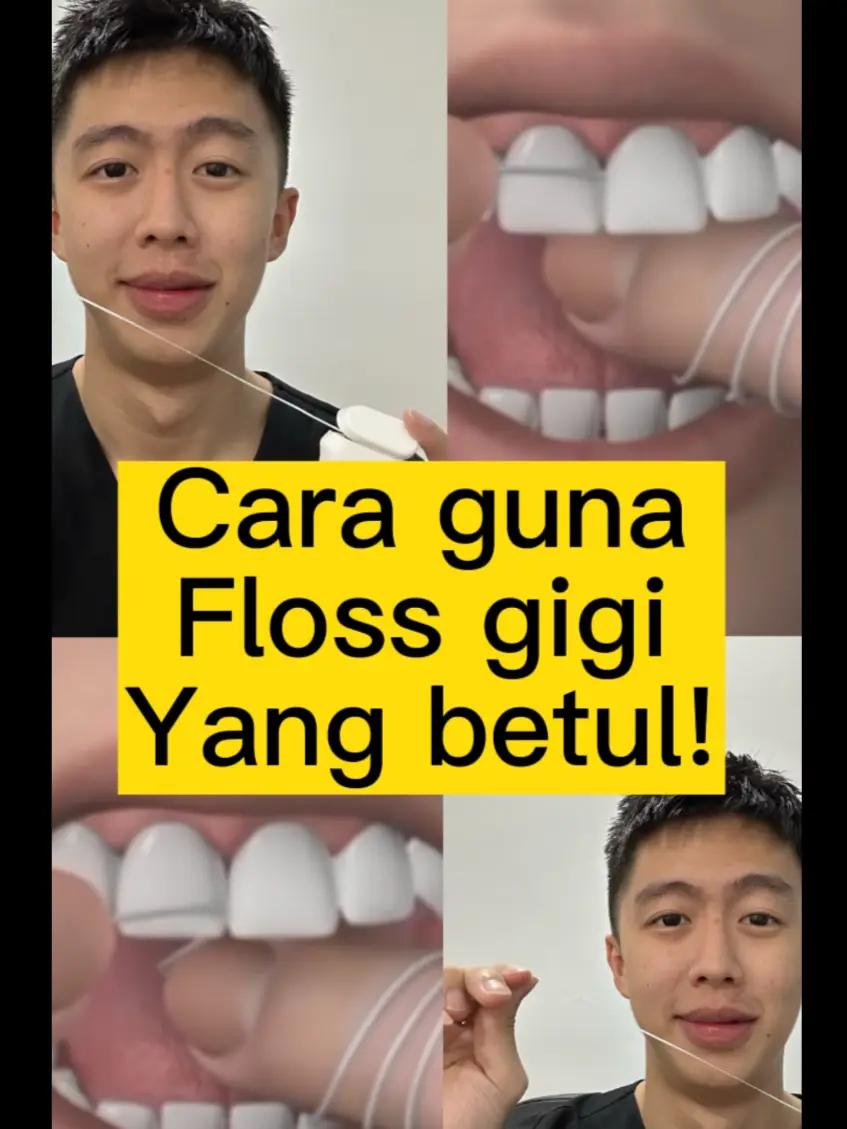 Cara guna floss gigi yang betul! | วิดีโอที่เผยแพร่โดย Dr Gigi Dr Ee ...
