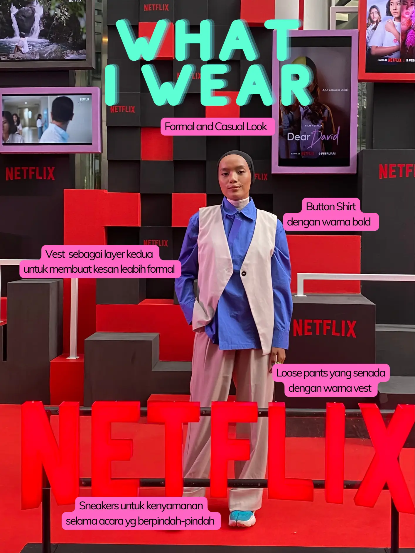 What I Wear on Netflix Dear David Press Screening | Galeri diposting oleh nayazmi | Lemon8