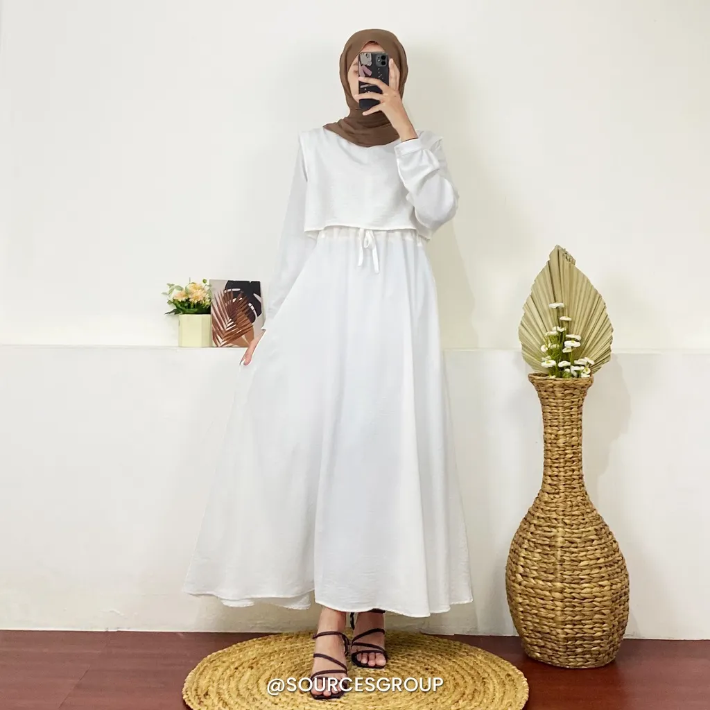 Baju Lebaran 2023 Warna Putih | Galeri diposting oleh OOTD FASHION 🧚 ...