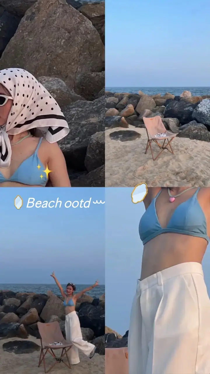 Beach OOTD 🪞🦋𝐒𝐮𝐦𝐦𝐞𝐫 𝐯𝐢𝐛𝐞𝐬 ꕀ | วิดีโอที่เผยแพร่โดย Talaraiii 🍪 | Lemon8