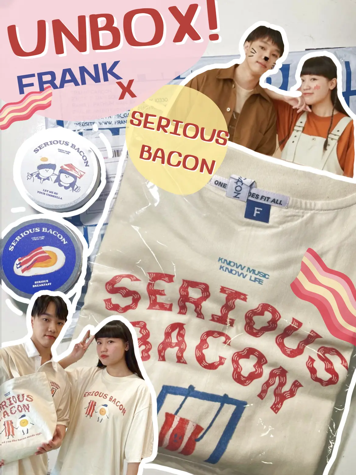 Unbox !🧤 FRANK! X SERIOUS BACON🥓👧🏻👦🏻 | น่ารักไปมุ้ยยยย🫶🏻 | แกลเลอรีที่ ...