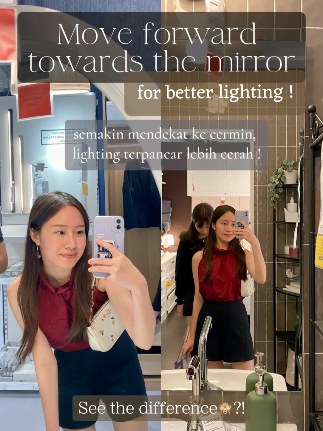 Mirror selfie tips you should know about!🤔 | Galeri diposting oleh Teresa 🤍 | Lemon8