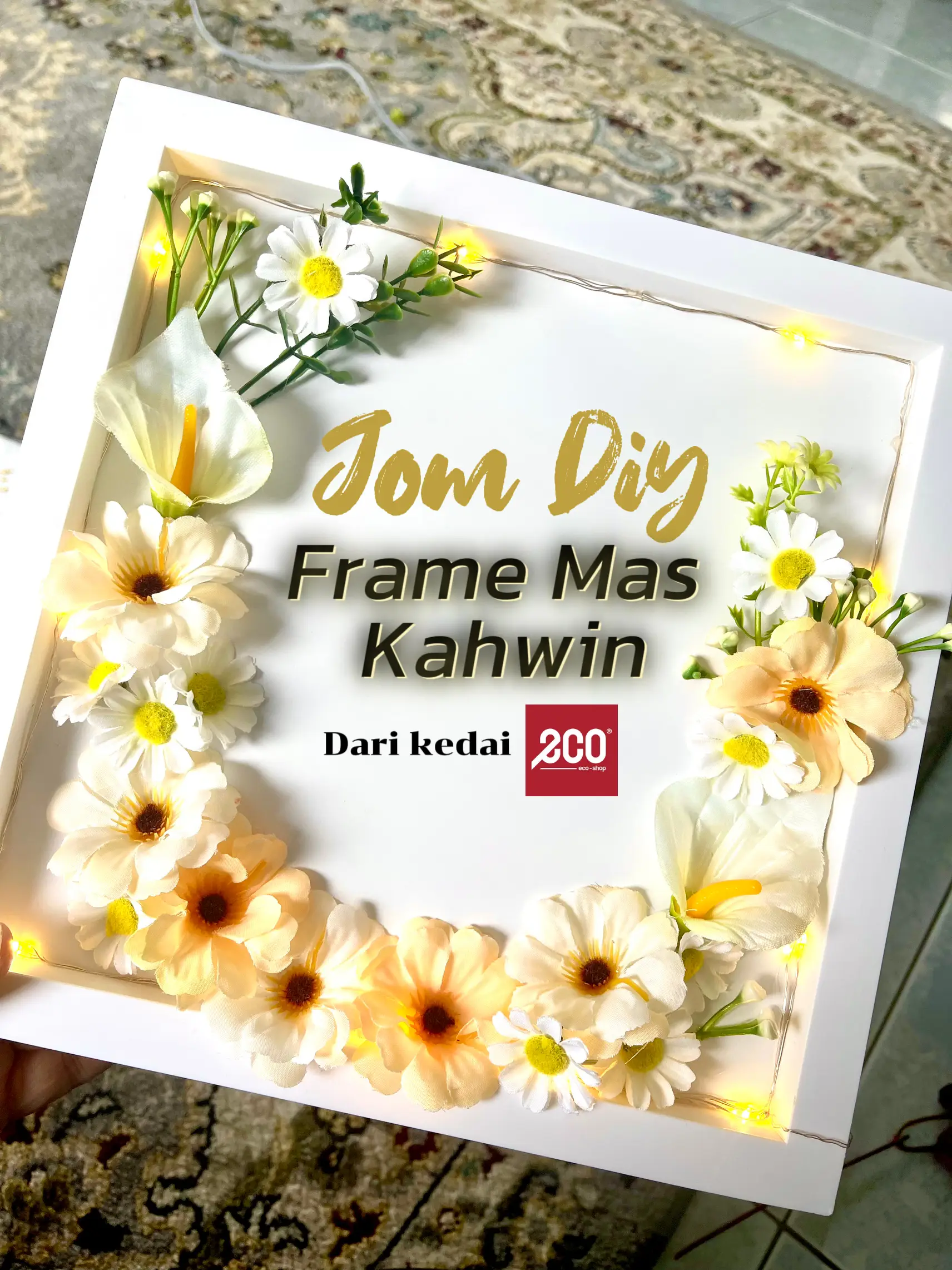 Frame Mas Kahwin versi kedai ECO RM2.40 | Galeri disiarkan oleh Anna🌹 ...