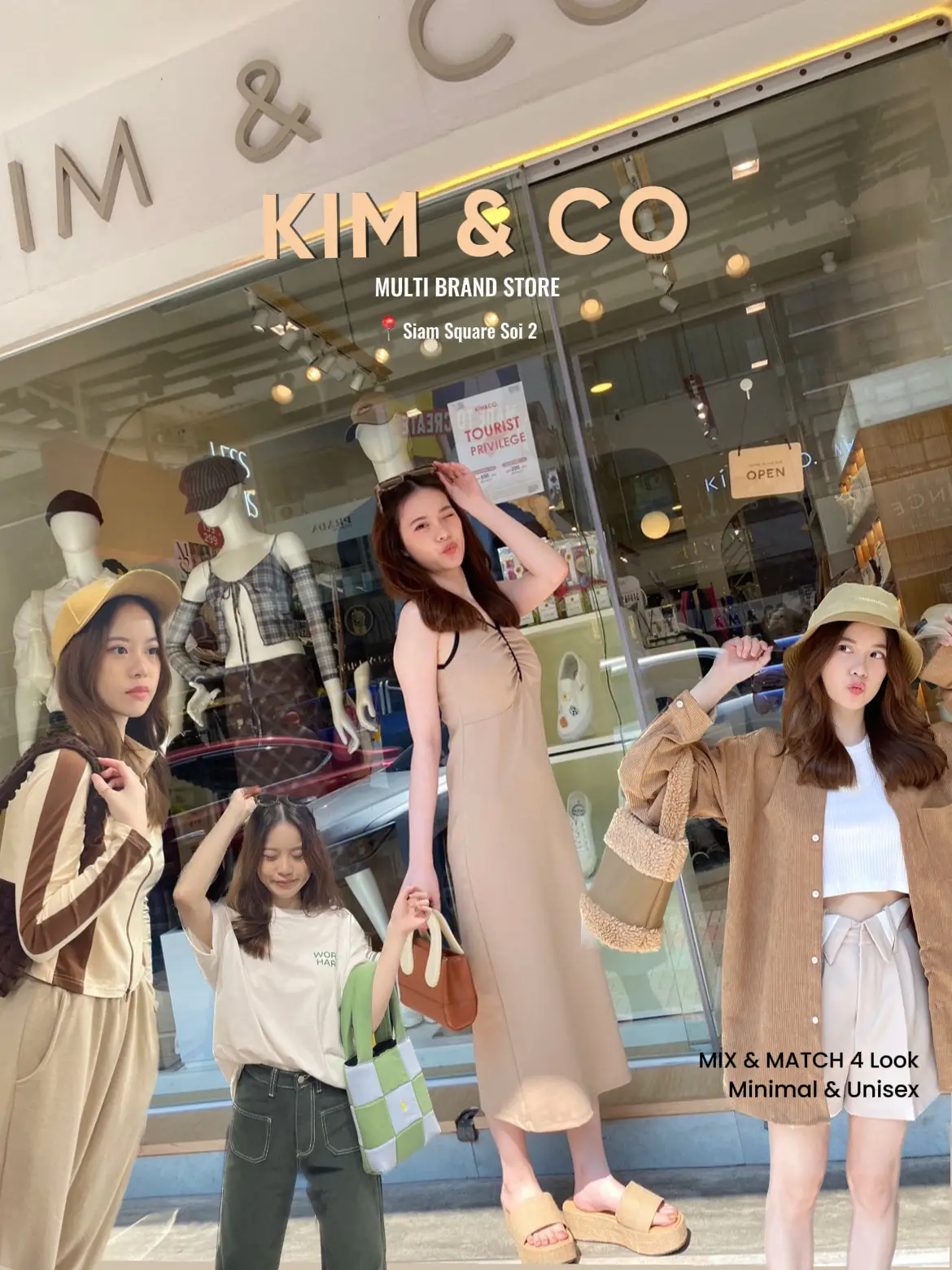 Mix & Match 4 Look @Kim&Co (Siam branch) 👒👡 | แกลเลอรีที่โพสต์โดย 爪丨ㄥㄥ ...