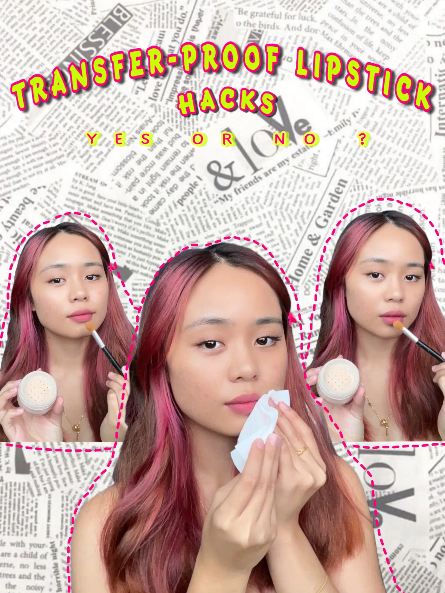 Transfer proof lipstick hacks 🤯 | Video diterbitkan oleh ashantharosary | Lemon8