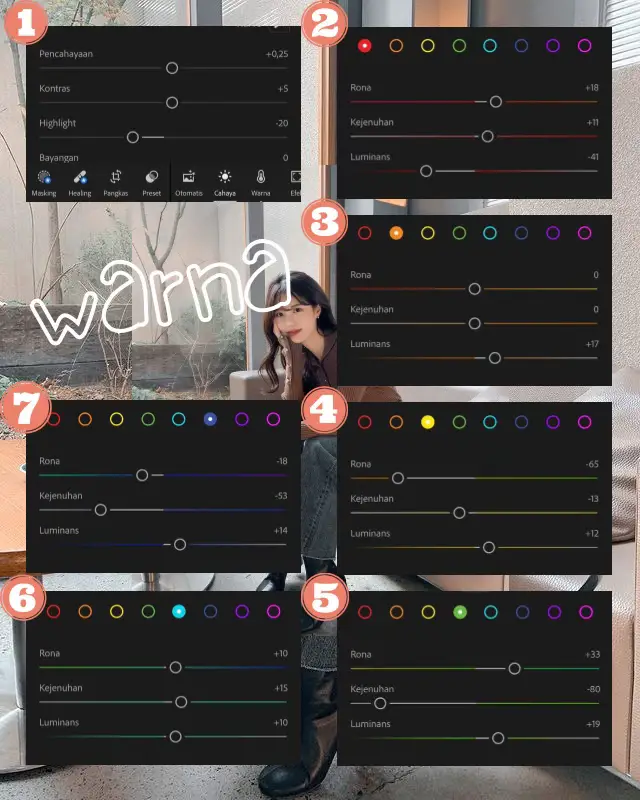 CARA EDIT FOTO MENGGUNAKAN ADOBE LIGHTROOM (ˆ‿ˆԅ) | แกลเลอรีที่โพสต์โดย decidem | Lemon8