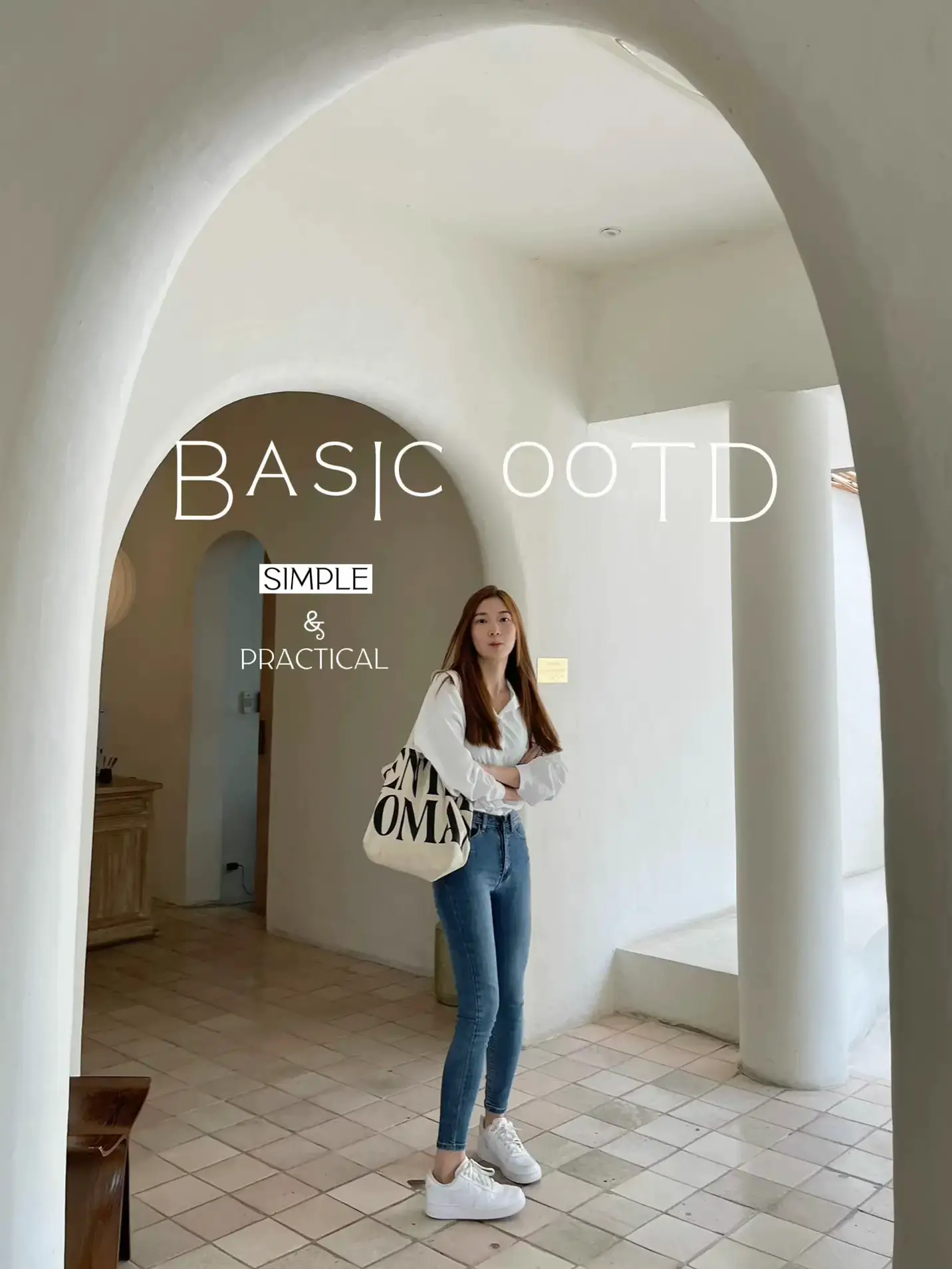 basic ootd 🧍🏻‍♀️ 🪞 น้อยแต่มาก เรียบแต่โก้ มีอยู่จริง! | แกลเลอรีที่โพสต์โดย babymika | Lemon8