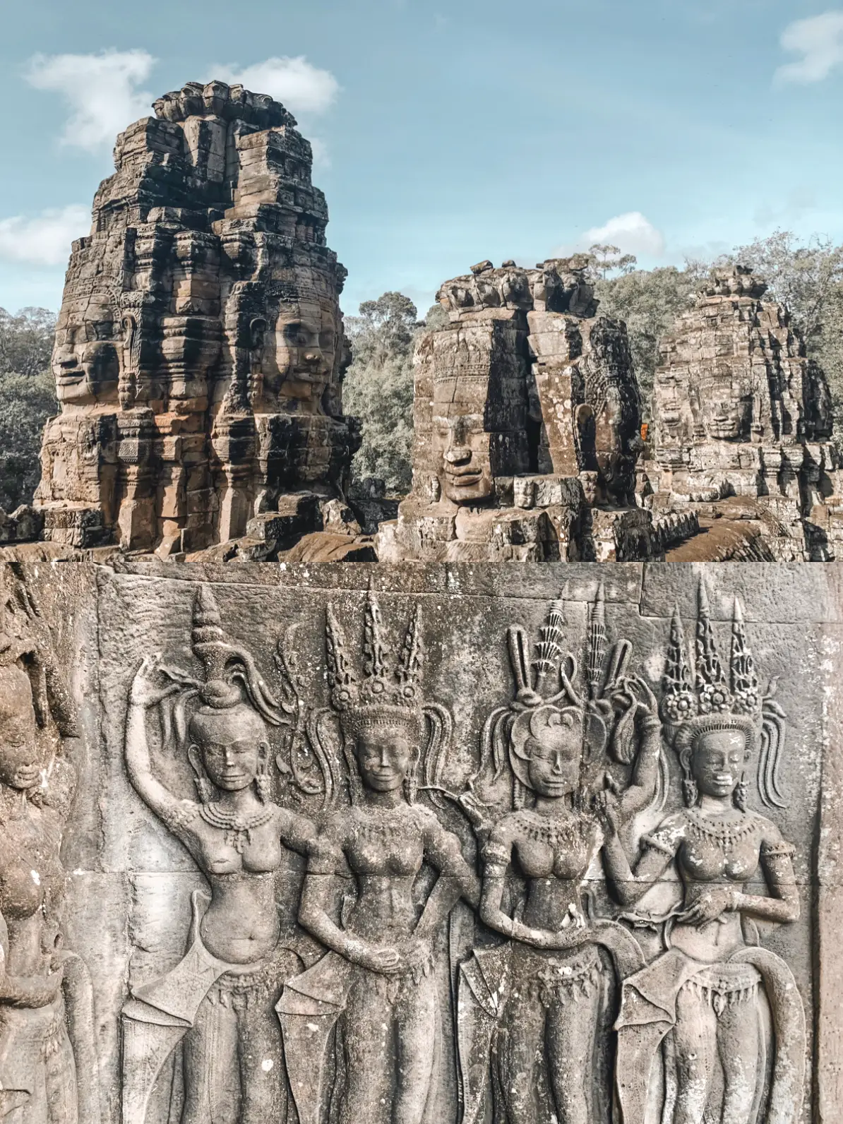 รีวิวเที่ยว Angkor Wat เมืองเสียมเรียบ ประเทศกัมพูชา 🇰🇭 | แกลเลอรีที่โพสต์โดย Athen | Lemon8