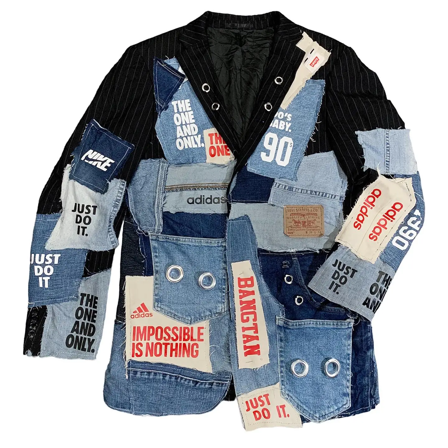 Suit Patchwork jeans | แกลเลอรีที่โพสต์โดย Different_store | Lemon8