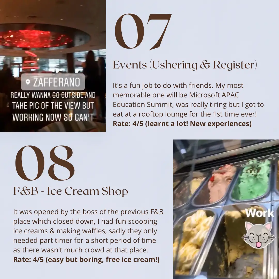 12 Different Part Time Jobs I’ve Tried! | แกลเลอรีที่โพสต์โดย Kera | Lemon8