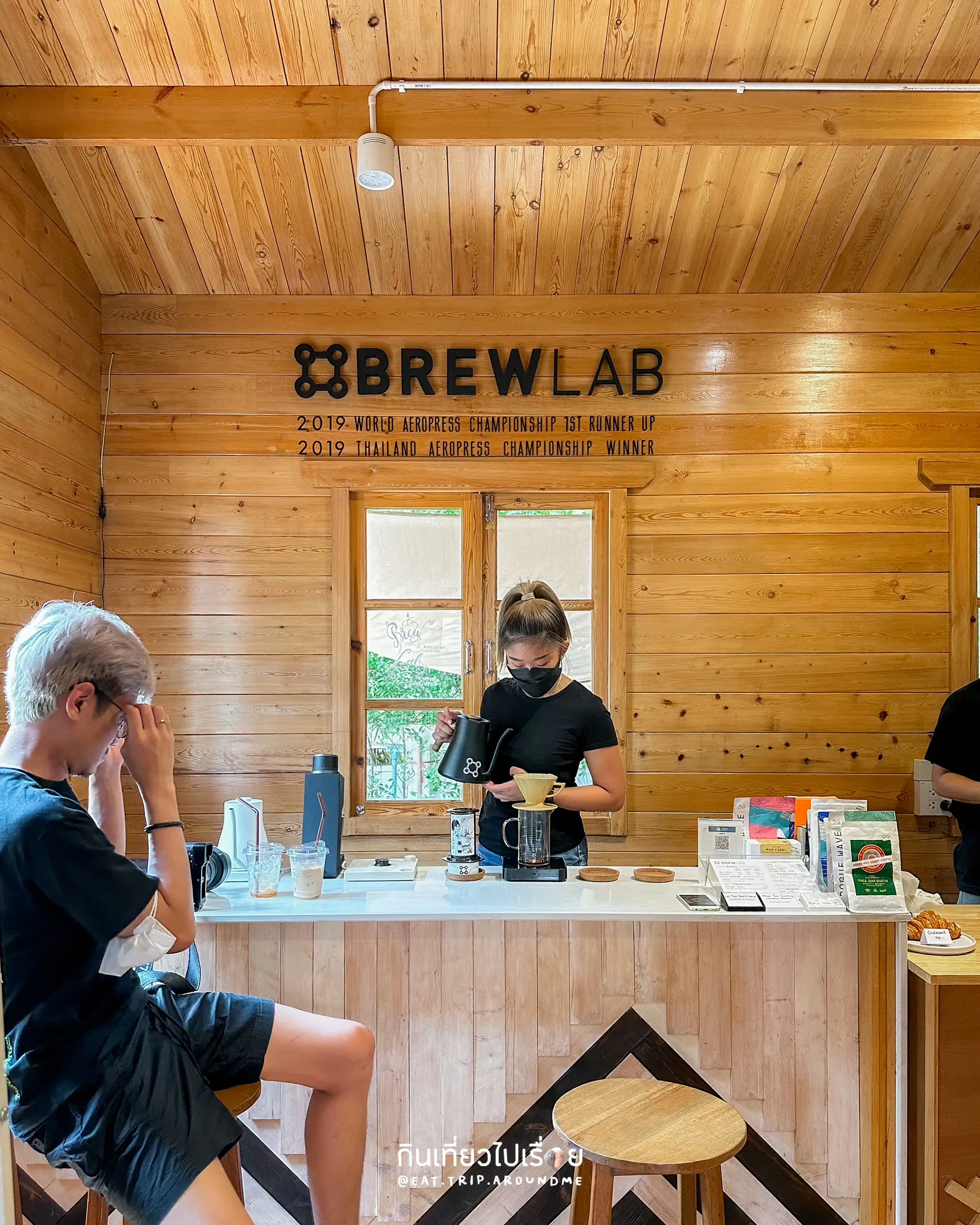 ☕️ Brew Lab ร้านกาแฟ Specialty ย่านพระราม 9 | แกลเลอรีที่โพสต์โดย Ployycs | Lemon8