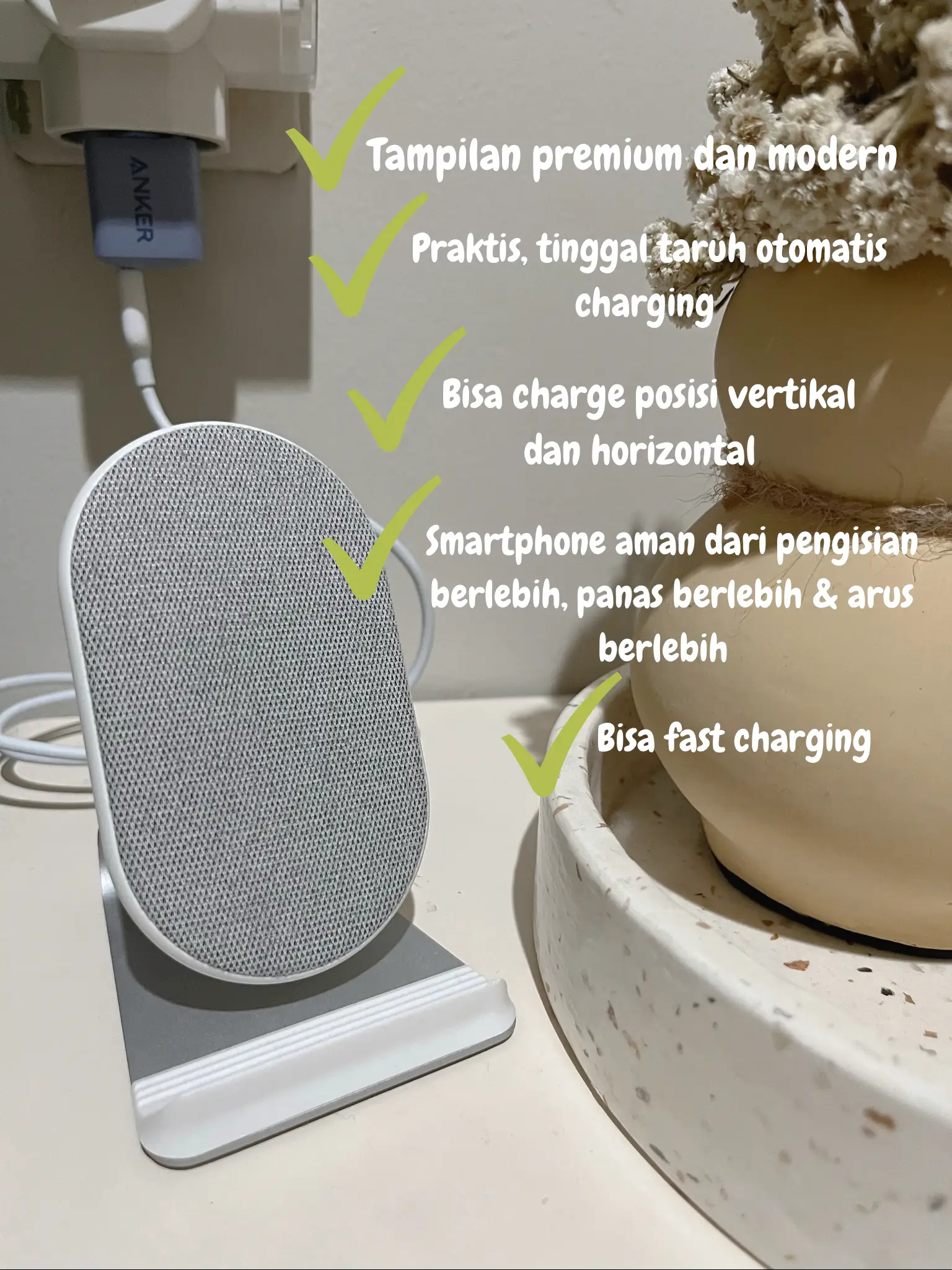 WIRELESS CHARGER, no ribet2, cuma 100ribuan⁉️ | Galeri diposting oleh ZAF Home | Lemon8
