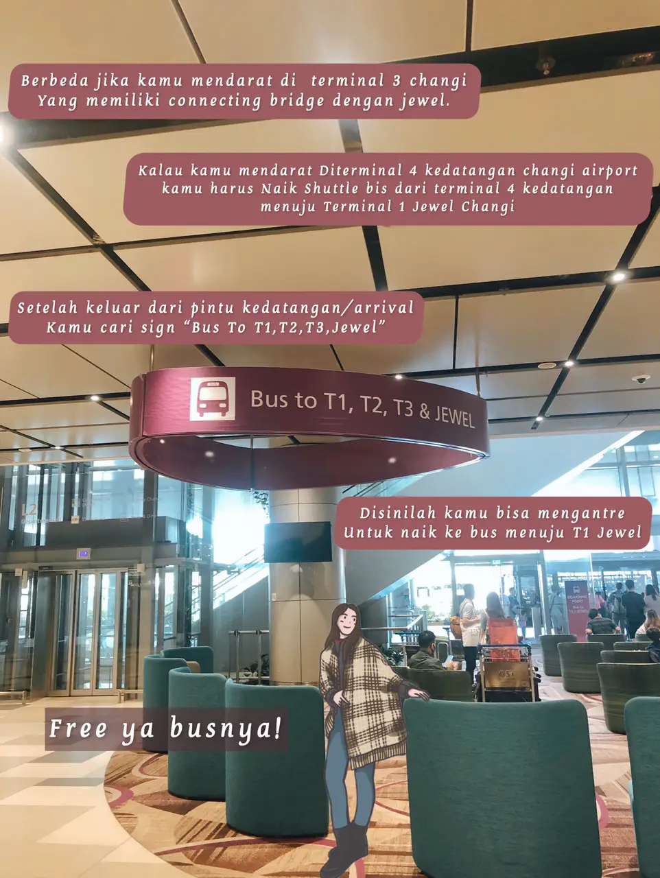 Cara ke Jewel Changi dari Terminal 4 Changi | Galeri diposting oleh ...