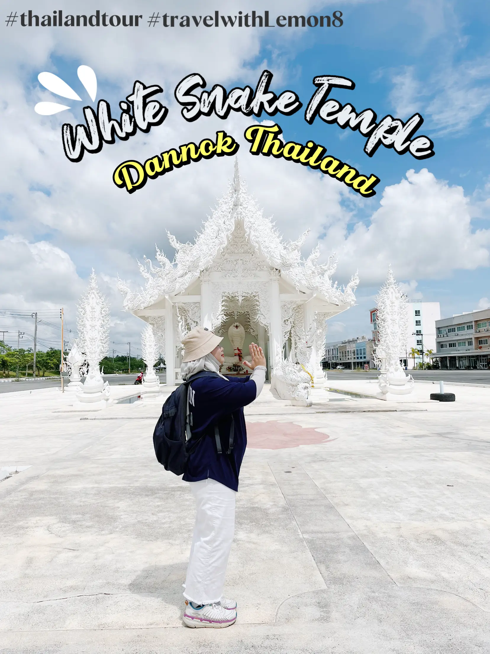 Snake White Temples In Dannok | แกลเลอรีที่โพสต์โดย ijatopie | Lemon8