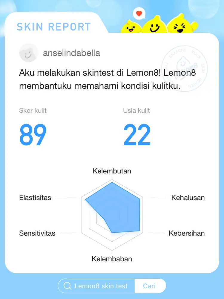 Laporan Kulit Saya | Galeri diposting oleh Anselinda Bella | Lemon8