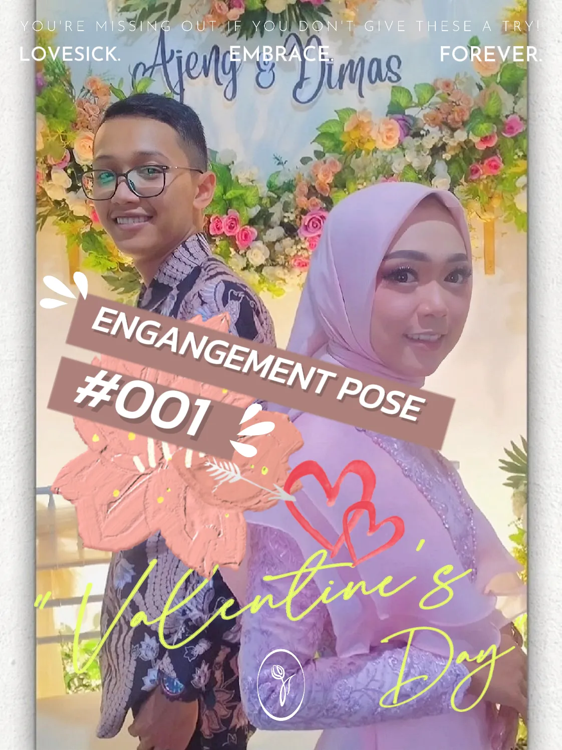 Ide Pose Foto Lamaran/Engagement ️ | Galeri diposting oleh Arsintyaa14 | Lemon8