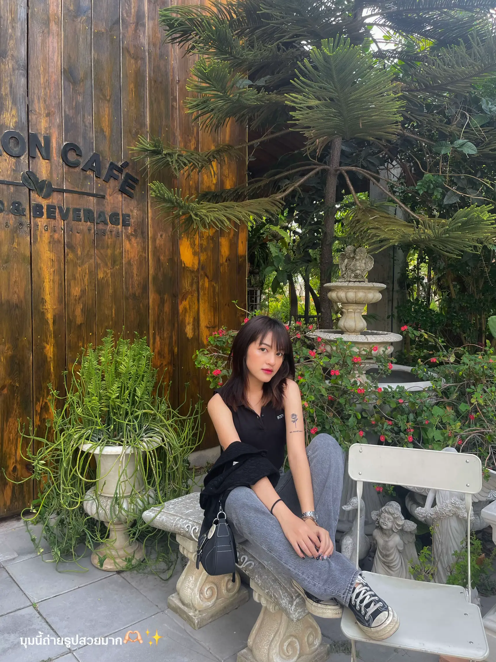 #บางแสน Melon Cafe | คาเฟ่ฟาร์มเมล่อน บรรยากาศดี 🌳🍃 | แกลเลอรีที่โพสต์โดย พลอยแทม💫 | Lemon8