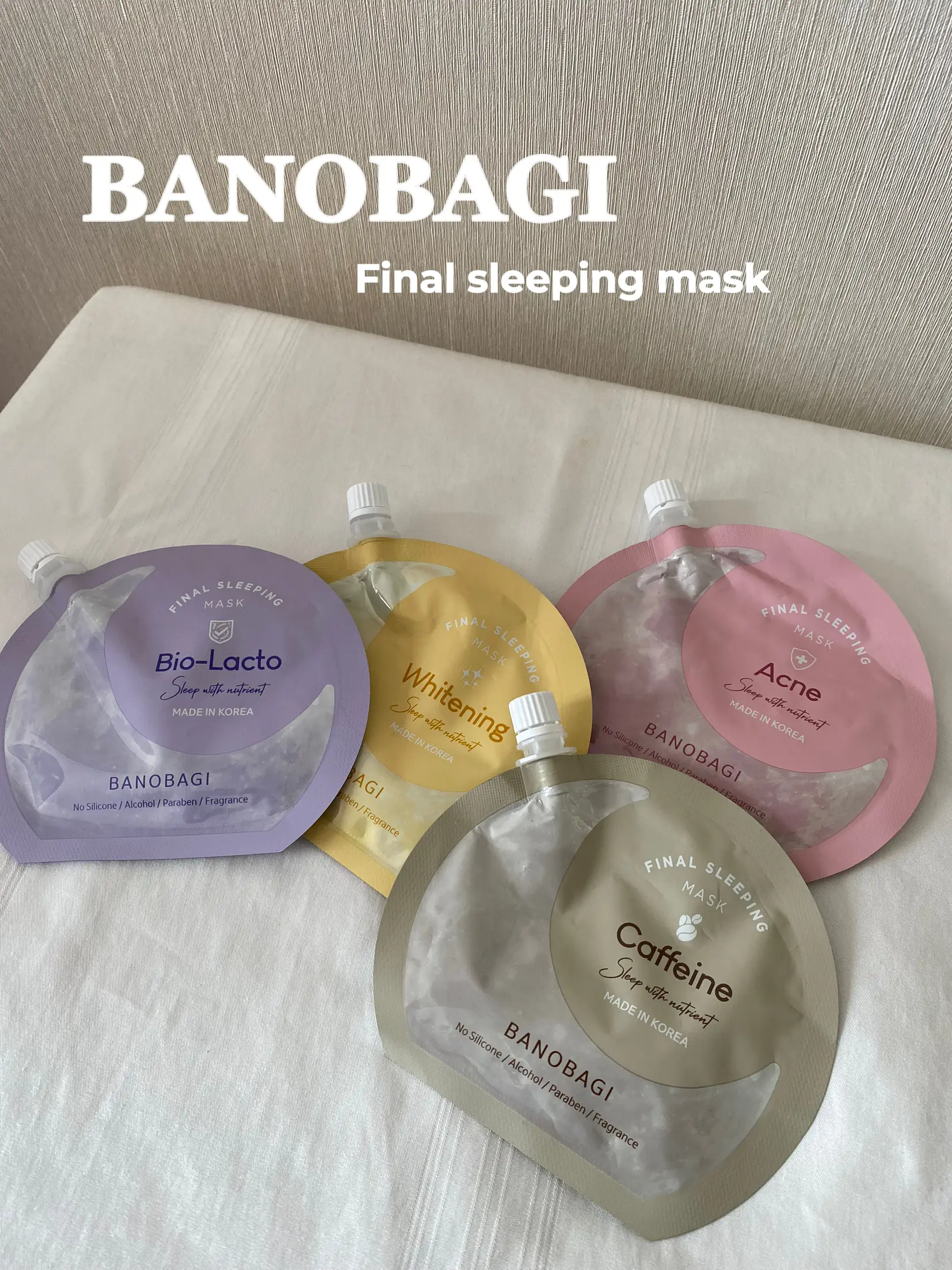 มาส์ก Banobagi แบบซอง Sleeping mask!! | แกลเลอรีที่โพสต์โดย Nukkii | Lemon8