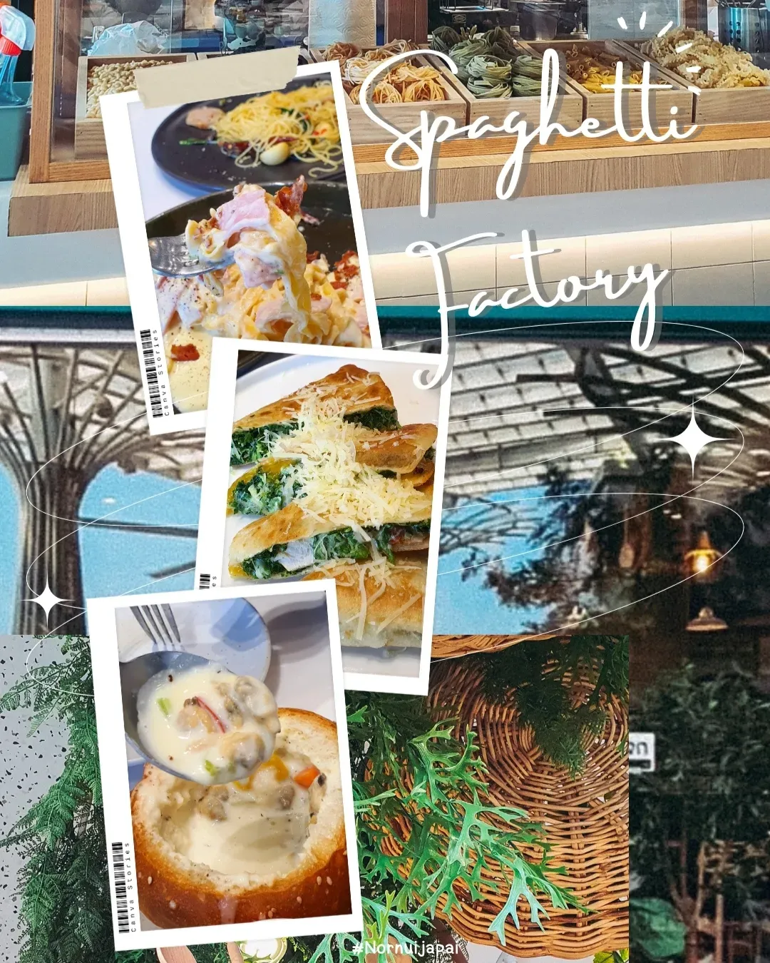 แวะมาลอง ร้าน Spaghetti Factory 🍝 | แกลเลอรีที่โพสต์โดย noonui | Lemon8