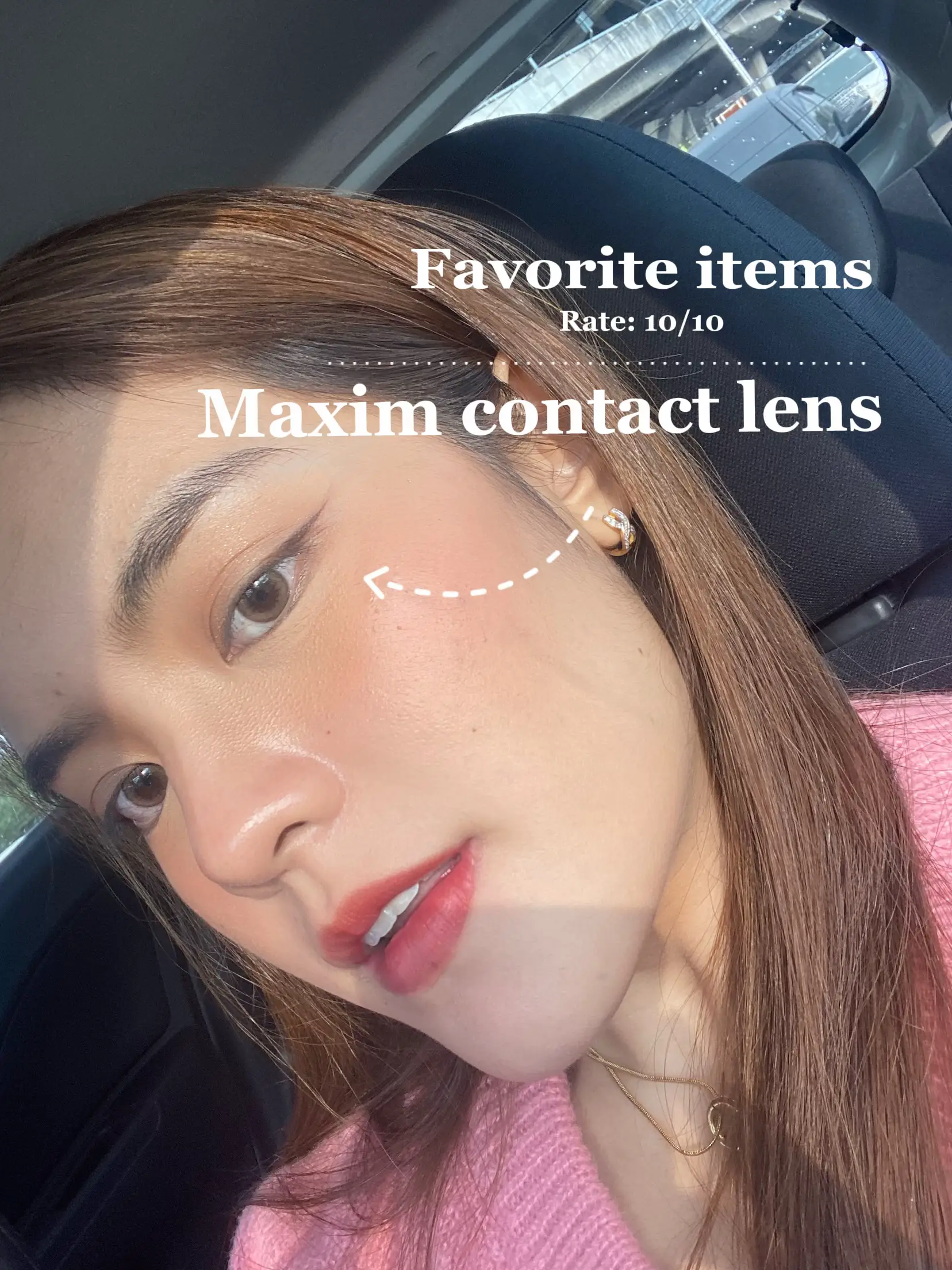 Maxim contact lens กล่องชมพู👁️💖 | แกลเลอรีที่โพสต์โดย pprayfon | Lemon8