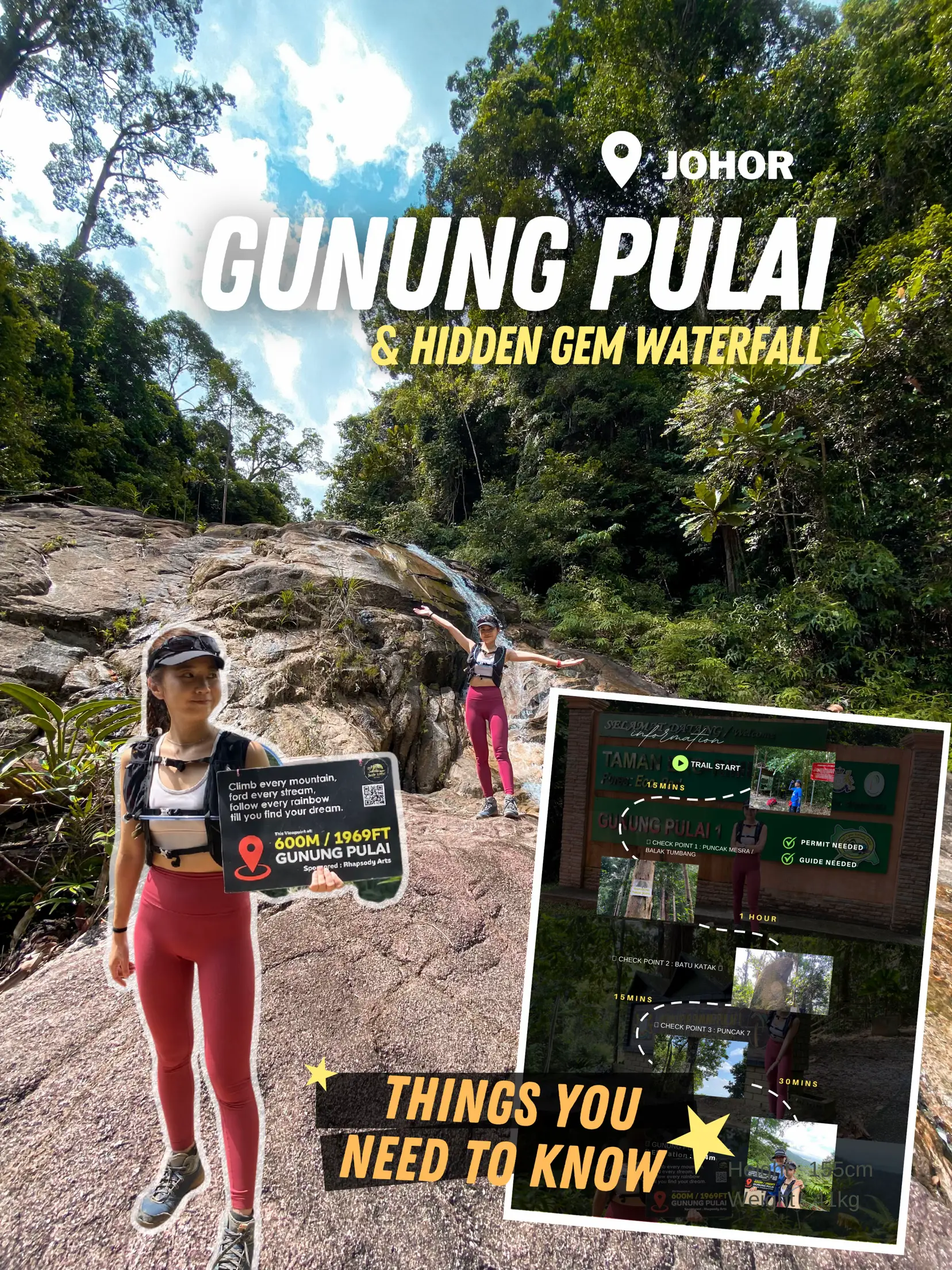 Hiking in Gunung Pulai | Hidden Gem Waterfalls | Galeri disiarkan oleh Rynnie Rynn | Lemon8