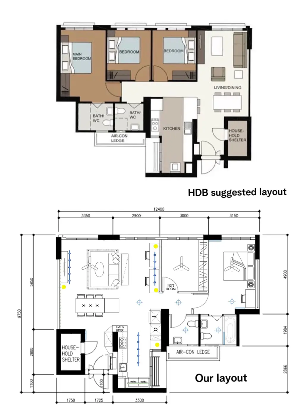 💡 5 layout ideas to MAXIMIZE SPACE ‼️ | Gallery posted by Suren & Lowen ...