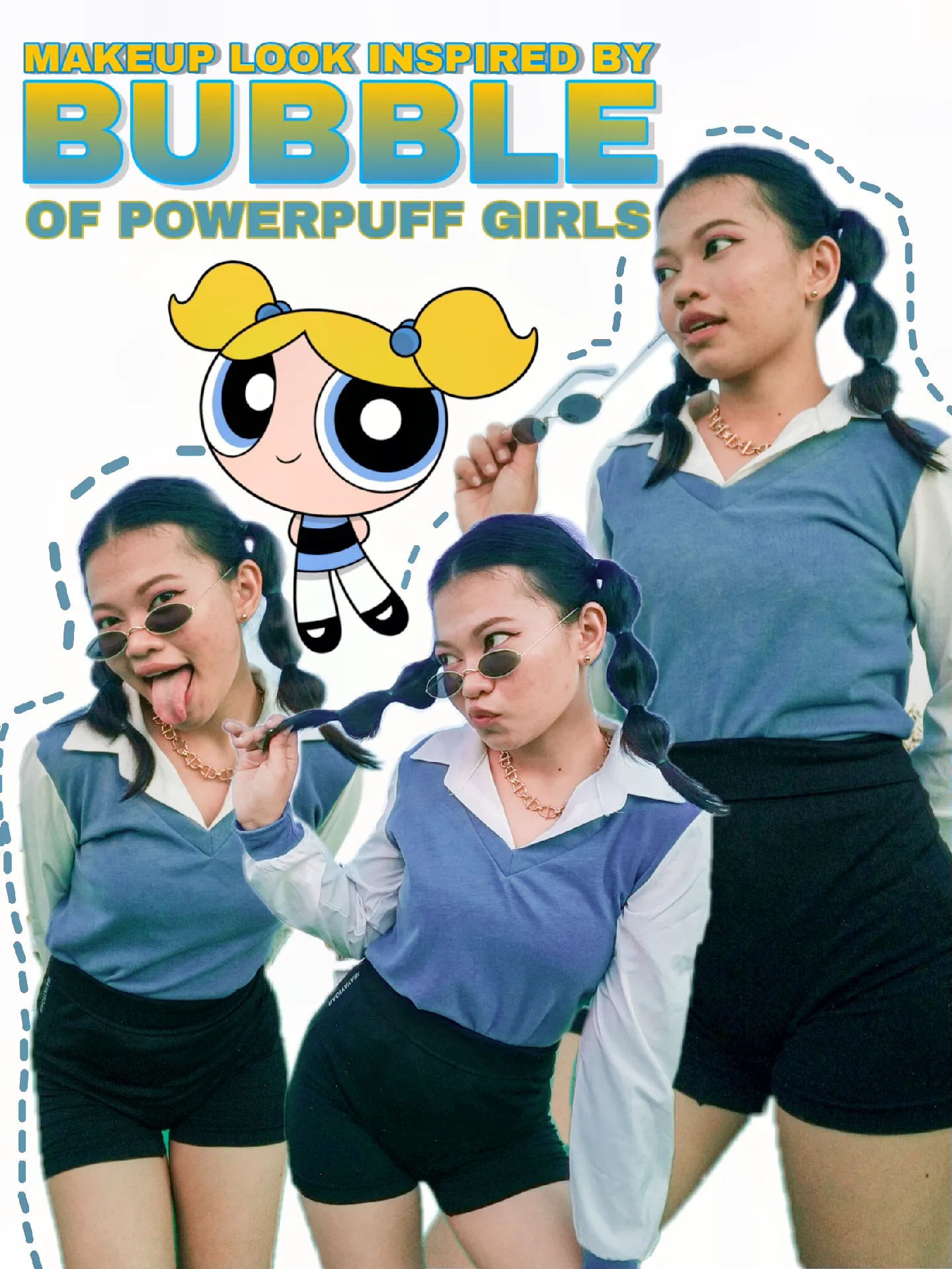 🔵BUBBLE INSPIRED MAKEUP LOOK🔵 | แกลเลอรีที่โพสต์โดย Kyle Mandigma | Lemon8