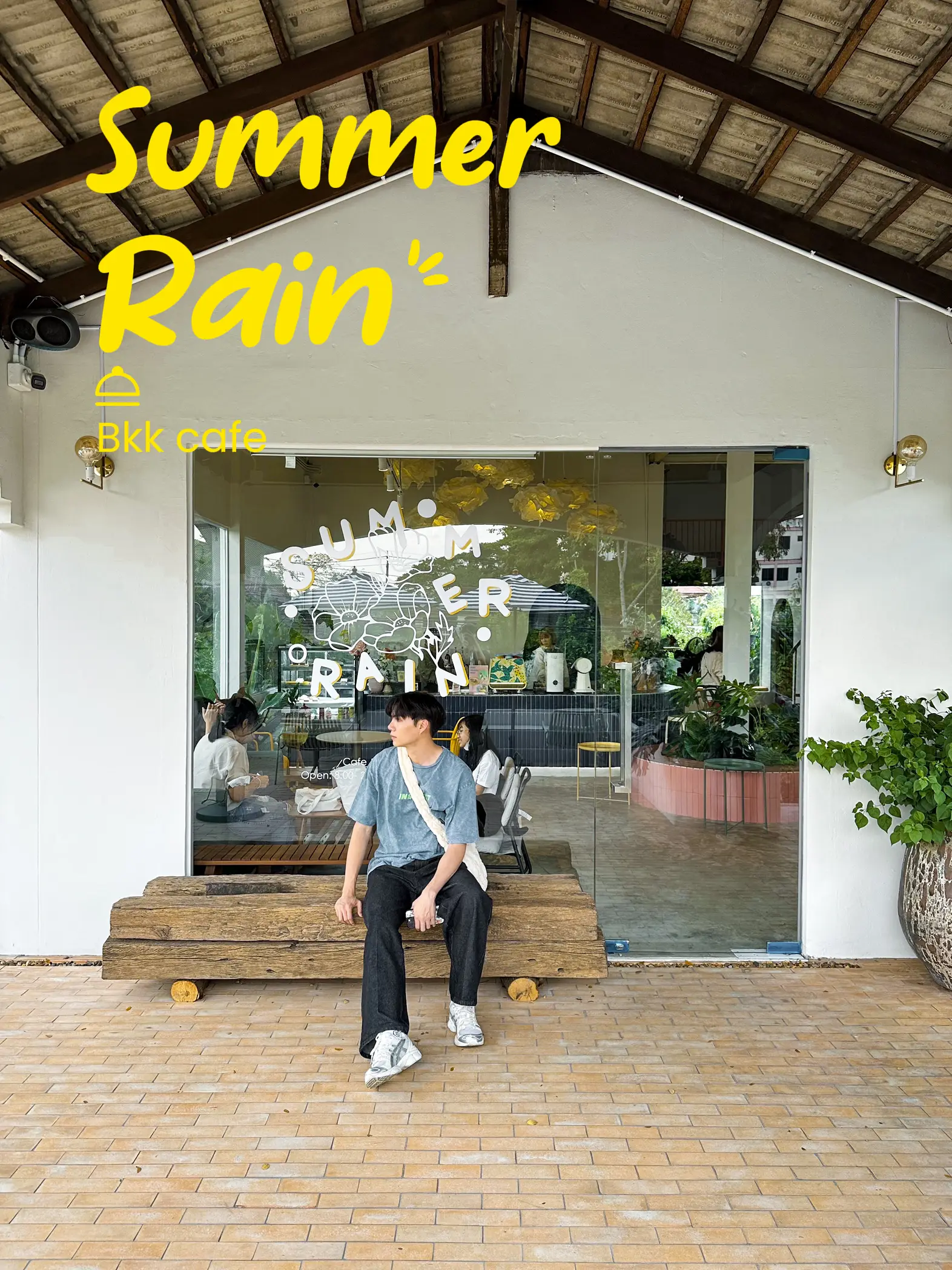 [คาเฟ่] Summer Rain คาเฟ่สีเขียวเปิดใหม่ 🧸🧺🧇 | แกลเลอรีที่โพสต์โดย bw.anuwat | Lemon8